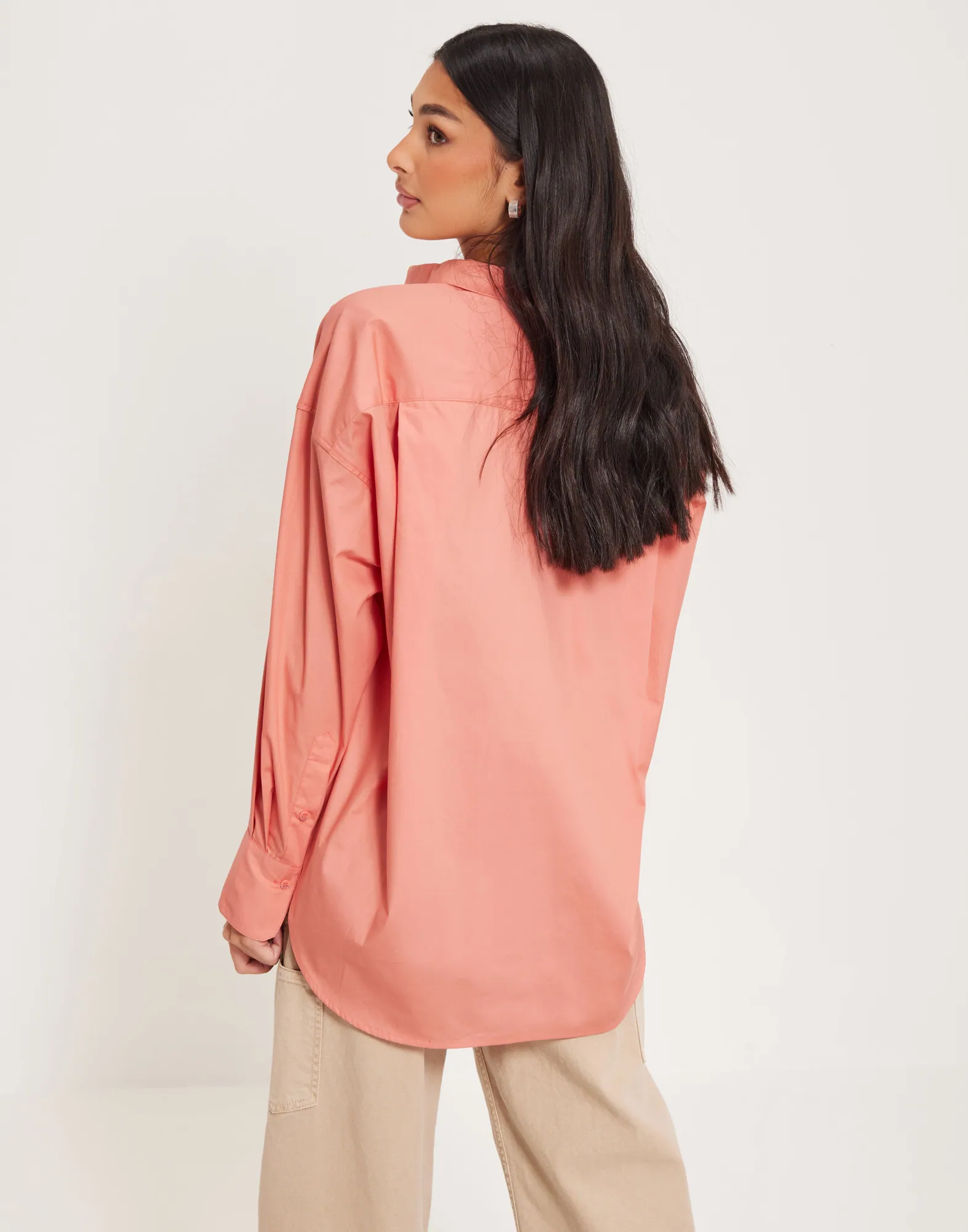 Buy JJXX JXJAMIE LS RELAXED POPLIN SHIRT WVN - Coral Haze | Nelly.com