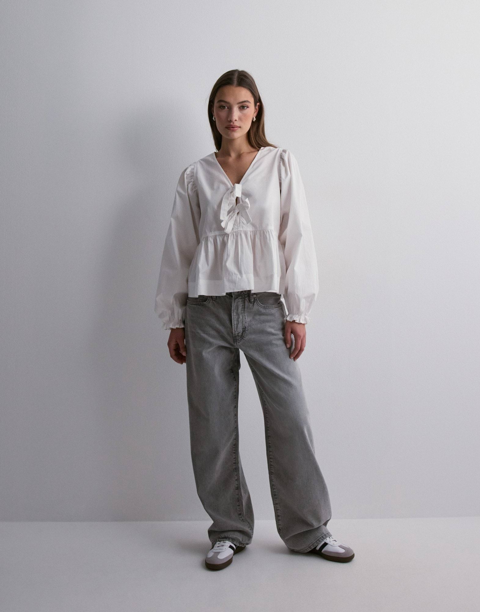 Köp Neo Noir Bessie C Poplin Blouse - White | Nelly.com