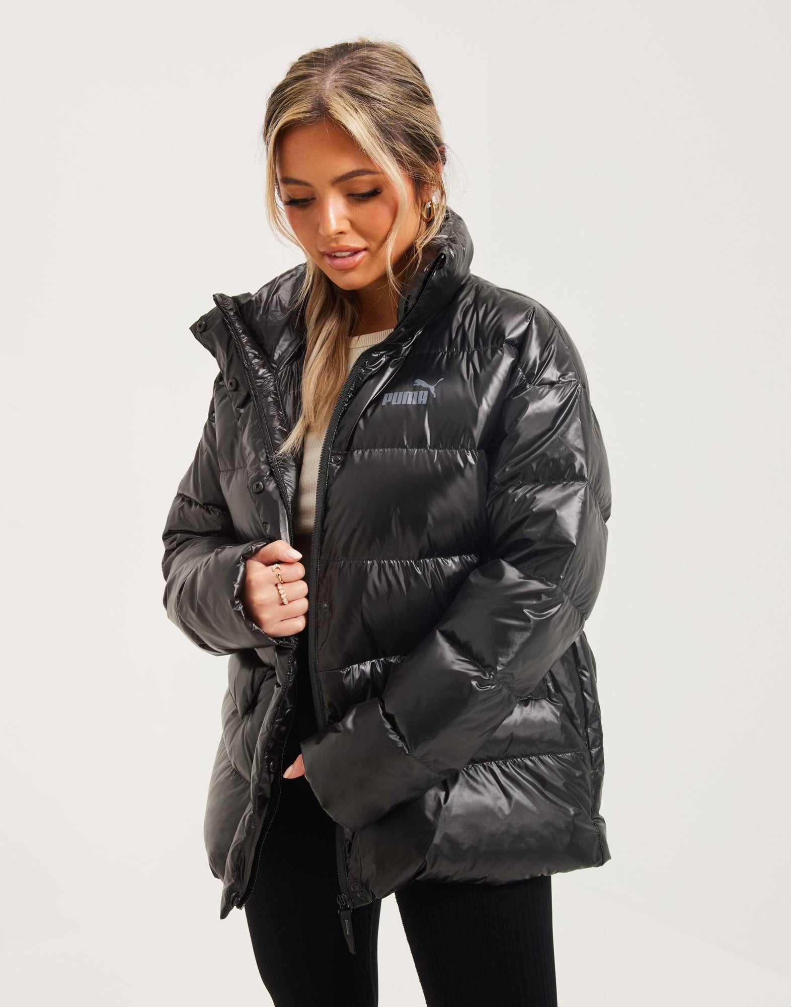 Buy Puma STYLE DOWN SHINY PUFFER - Black | Nelly.com