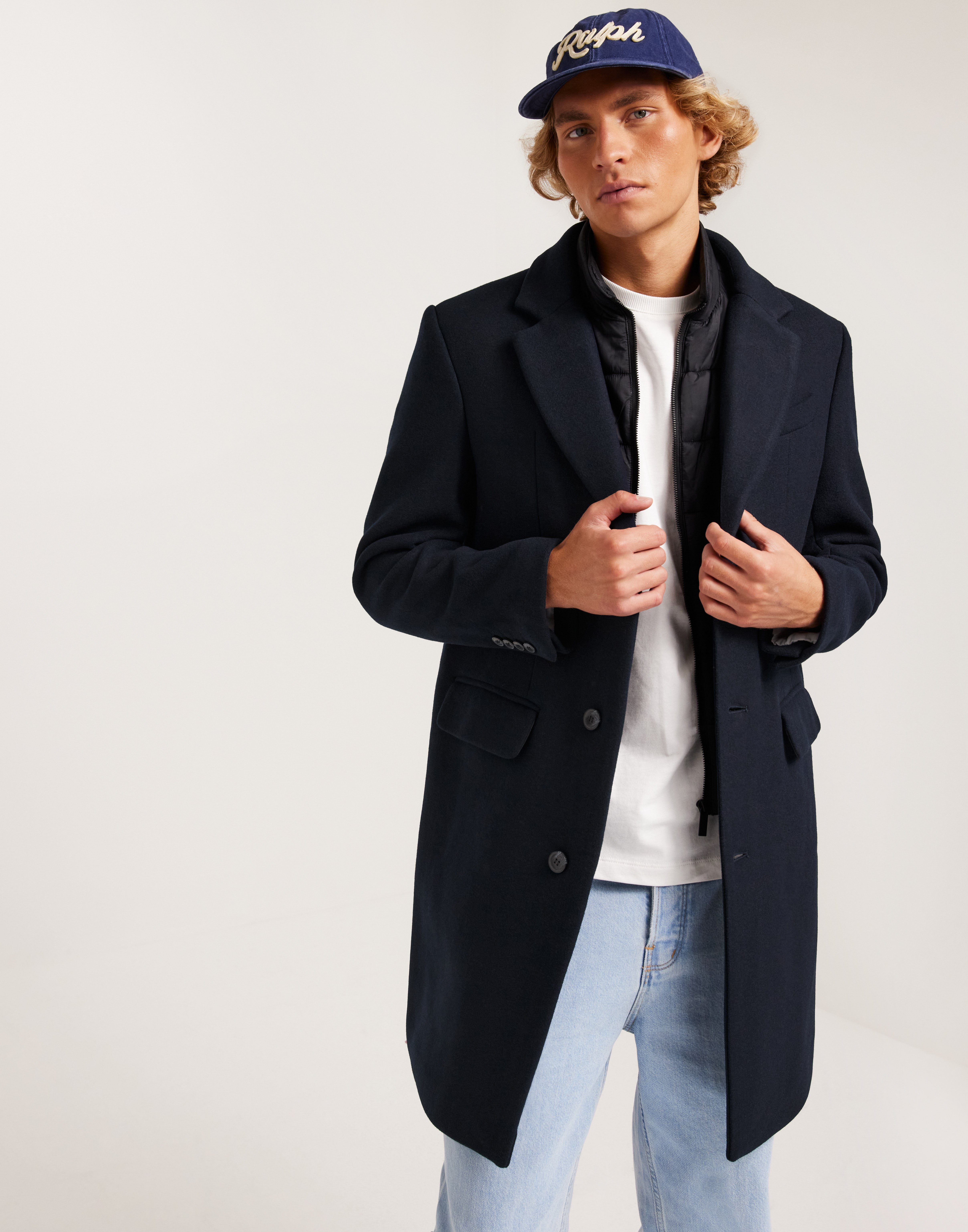 Köp Selected Men SLHJOSEPH WOOL COAT NOOS - Sky Captain | NLYMAN