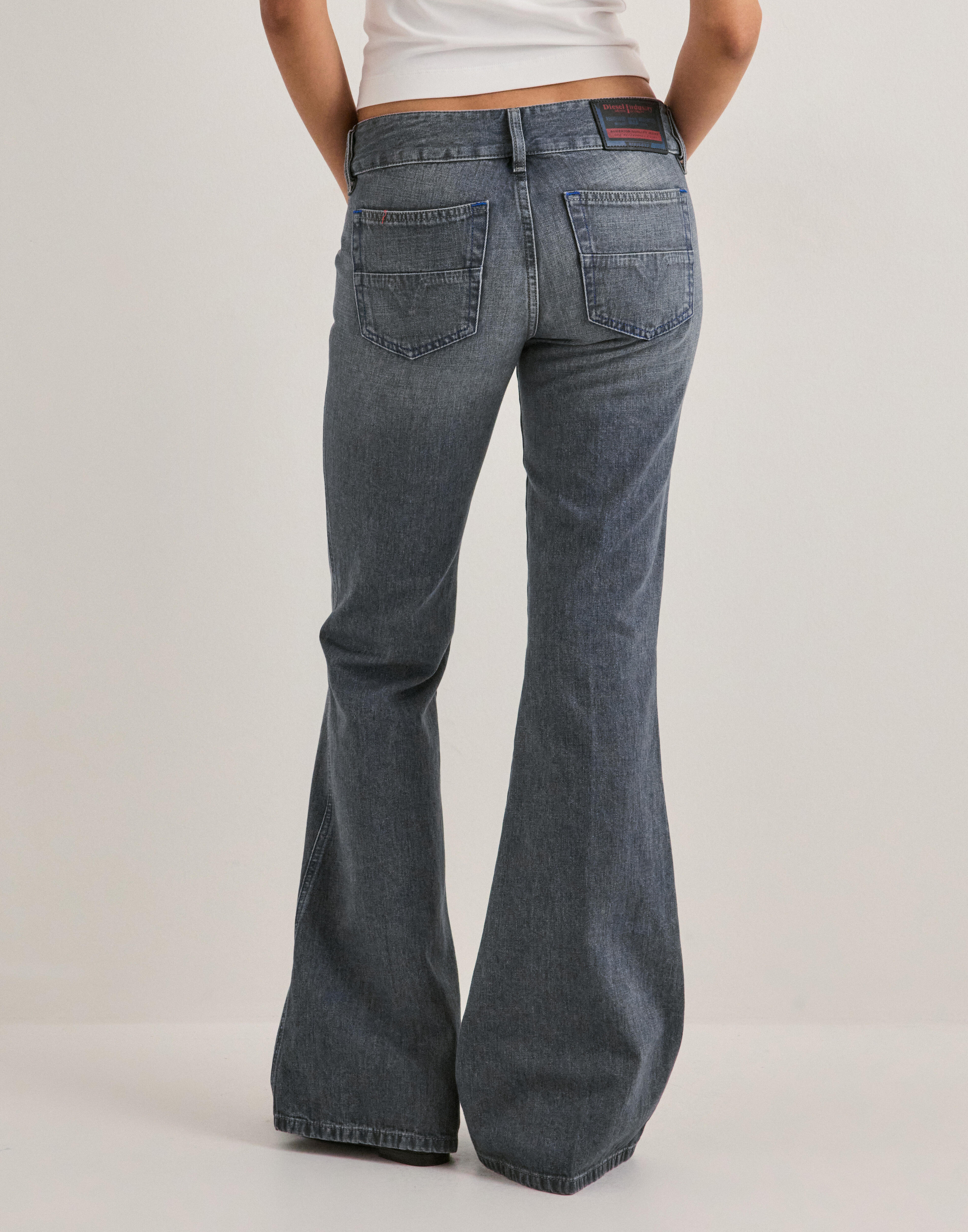 Buy Diesel D-HUSH L.32 TROUSERS - Light Grey | Nelly.com