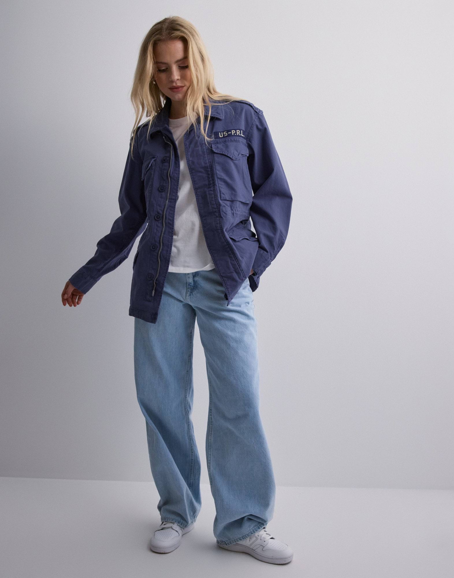 Buy Polo Ralph Lauren M43 FLD JKT-UNLINED-FIELD JACKET - Blue | Nelly.com