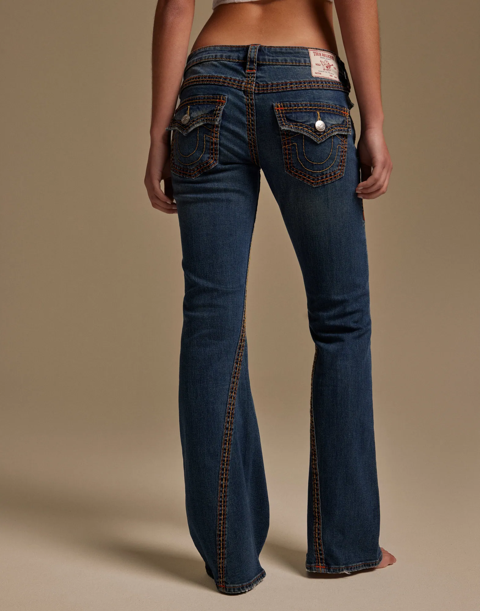 Buy True Religion JOEY LOW RISE FLARE MB3 - Dark Wash | Nelly.com