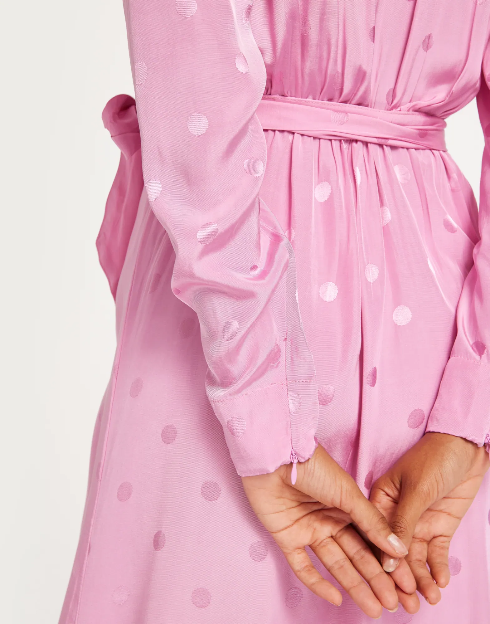 Osta Selected Femme SLFLUDWIKA LS ANKLE SATIN DRESS B - Moonlite Mauve ...