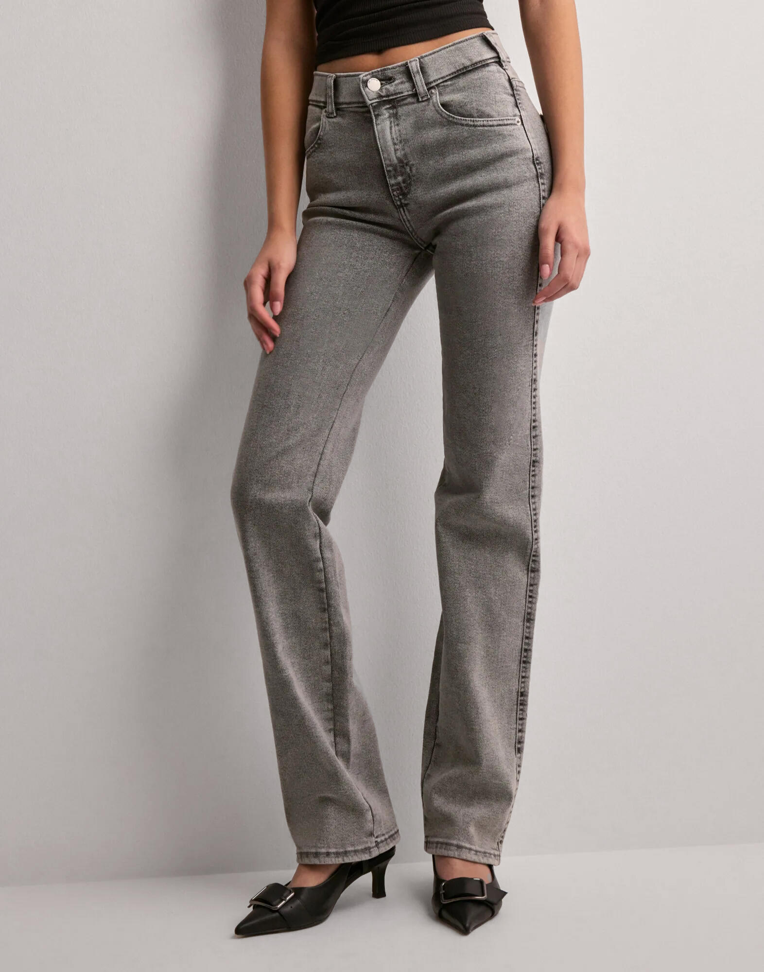 Buy Dr Denim Lexy Straight - Grey | Nelly.com