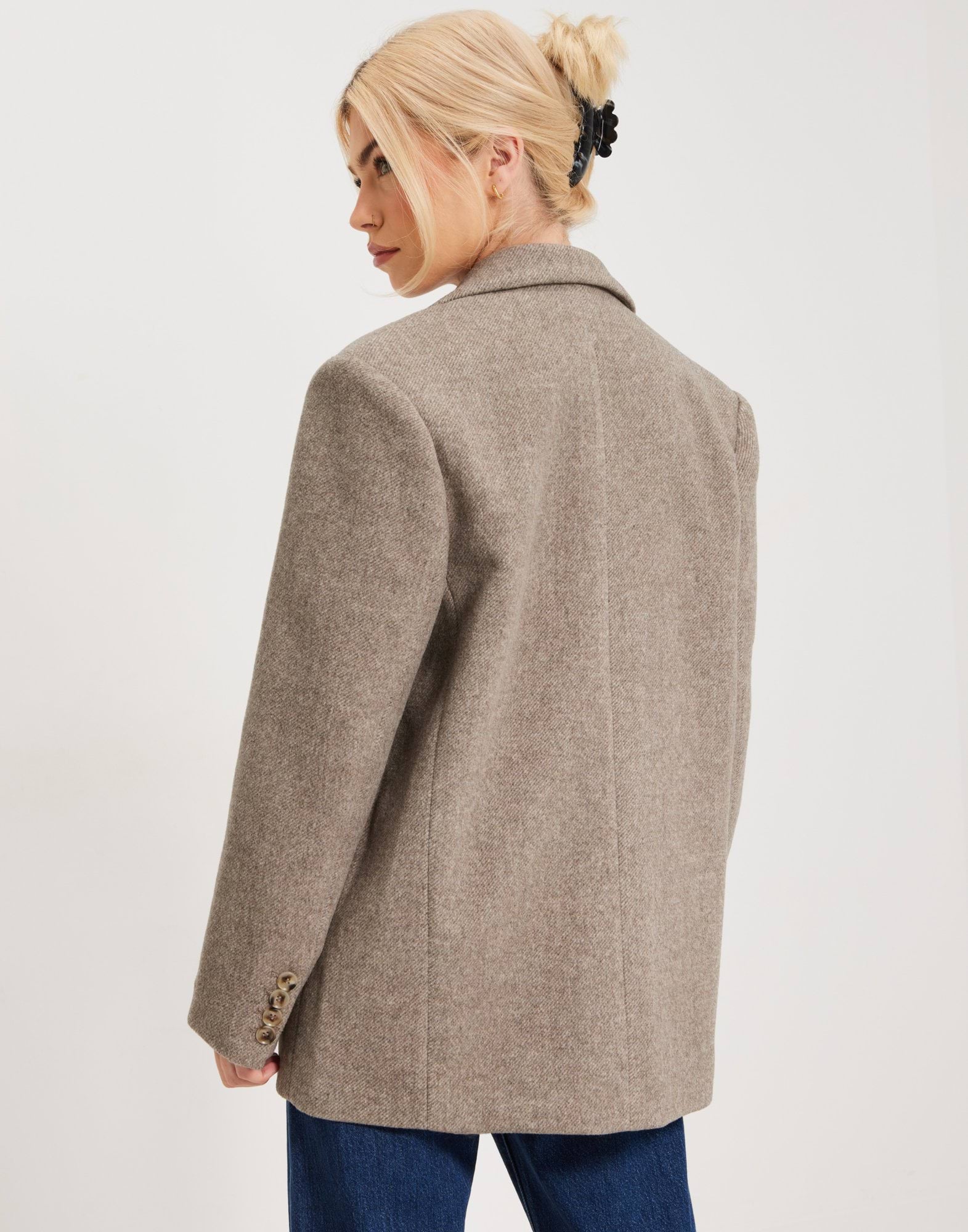 Buy Neo Noir Gaby Twill Blazer - Sand Melange | Nelly.com