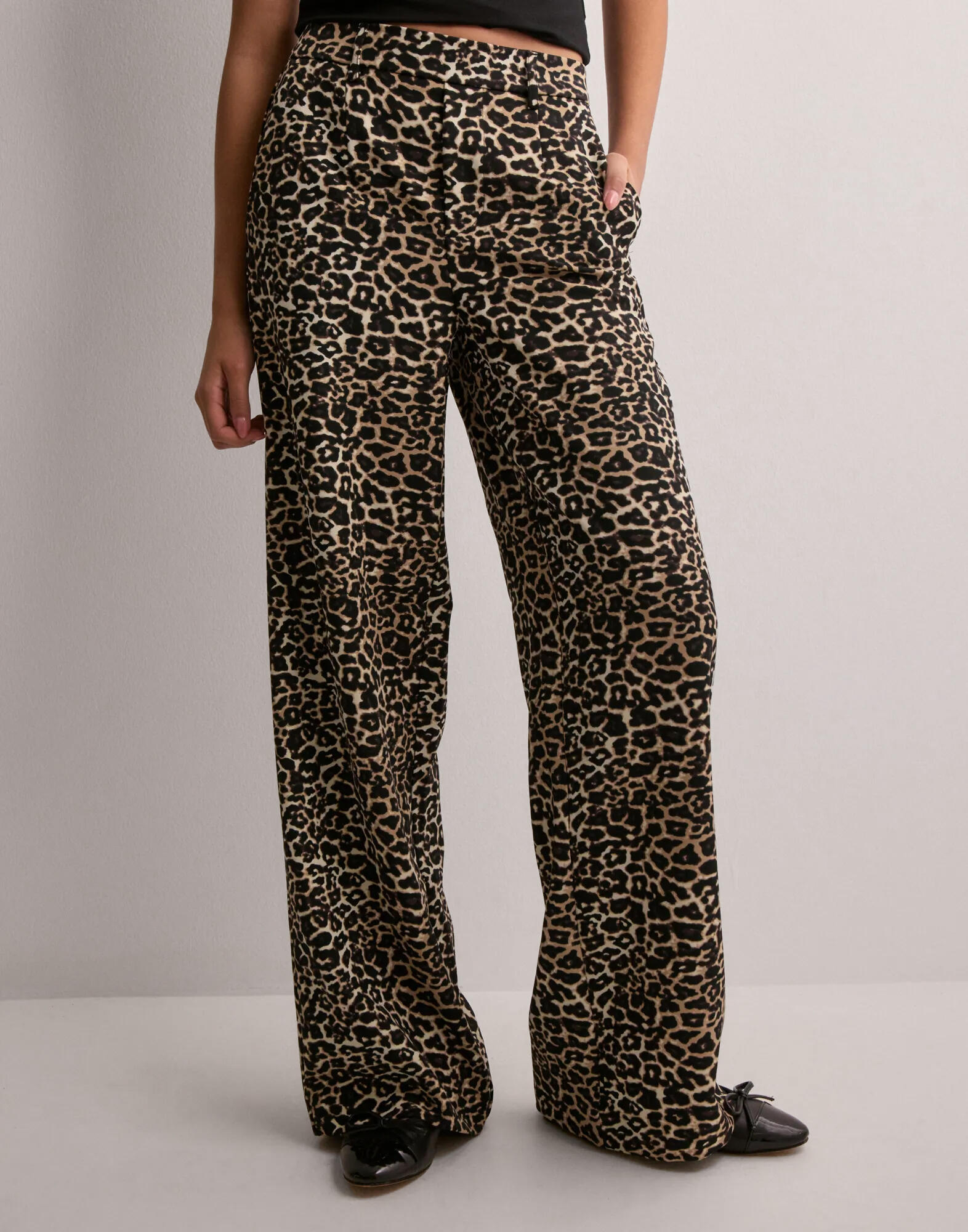 Buy OBJECT OBJALBA LISA WIDE PANT PRINT NOOS - Humus Leo | Nelly.com