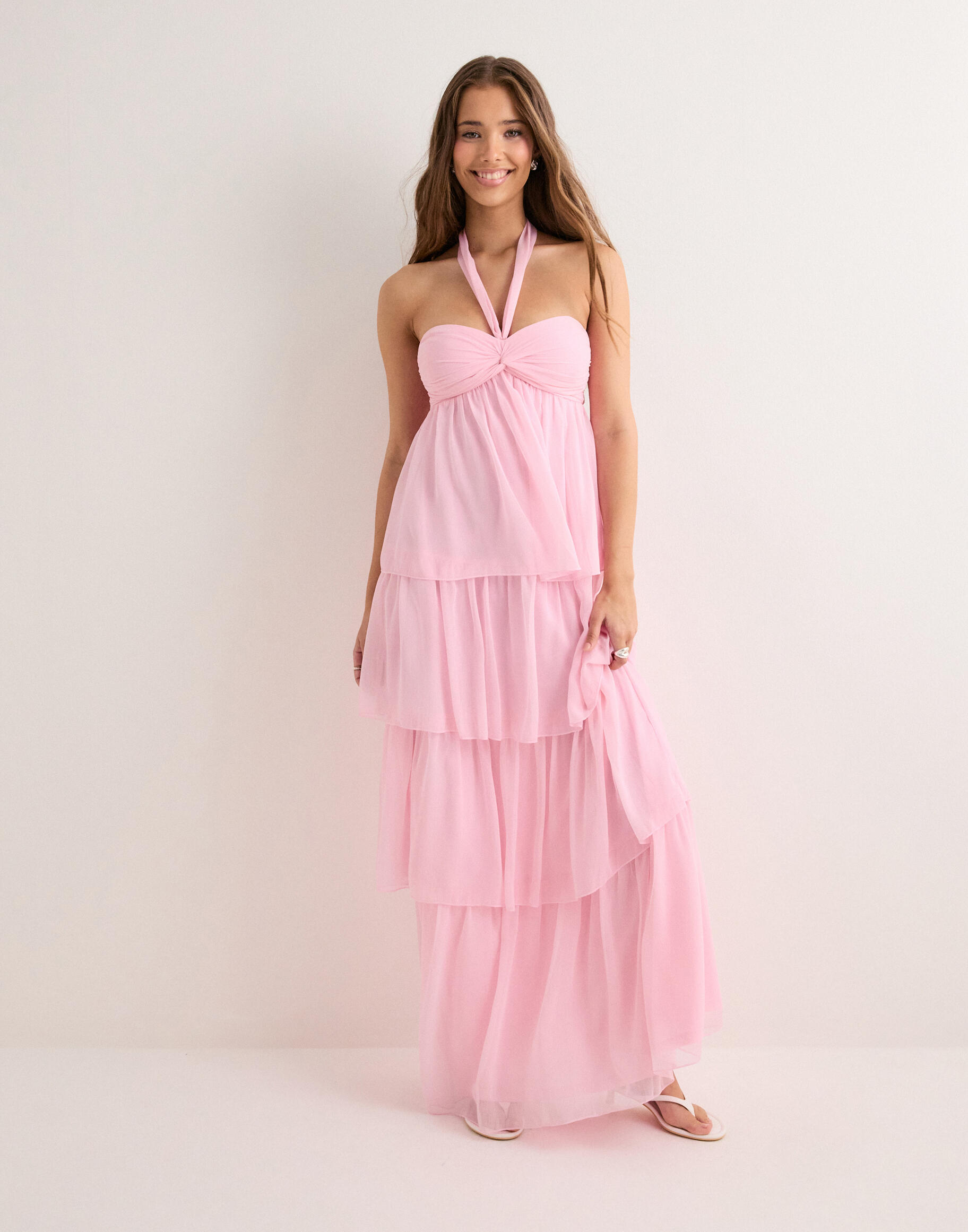 Buy Nelly Dreamy Frill Dress - Light Pink | Nelly.com