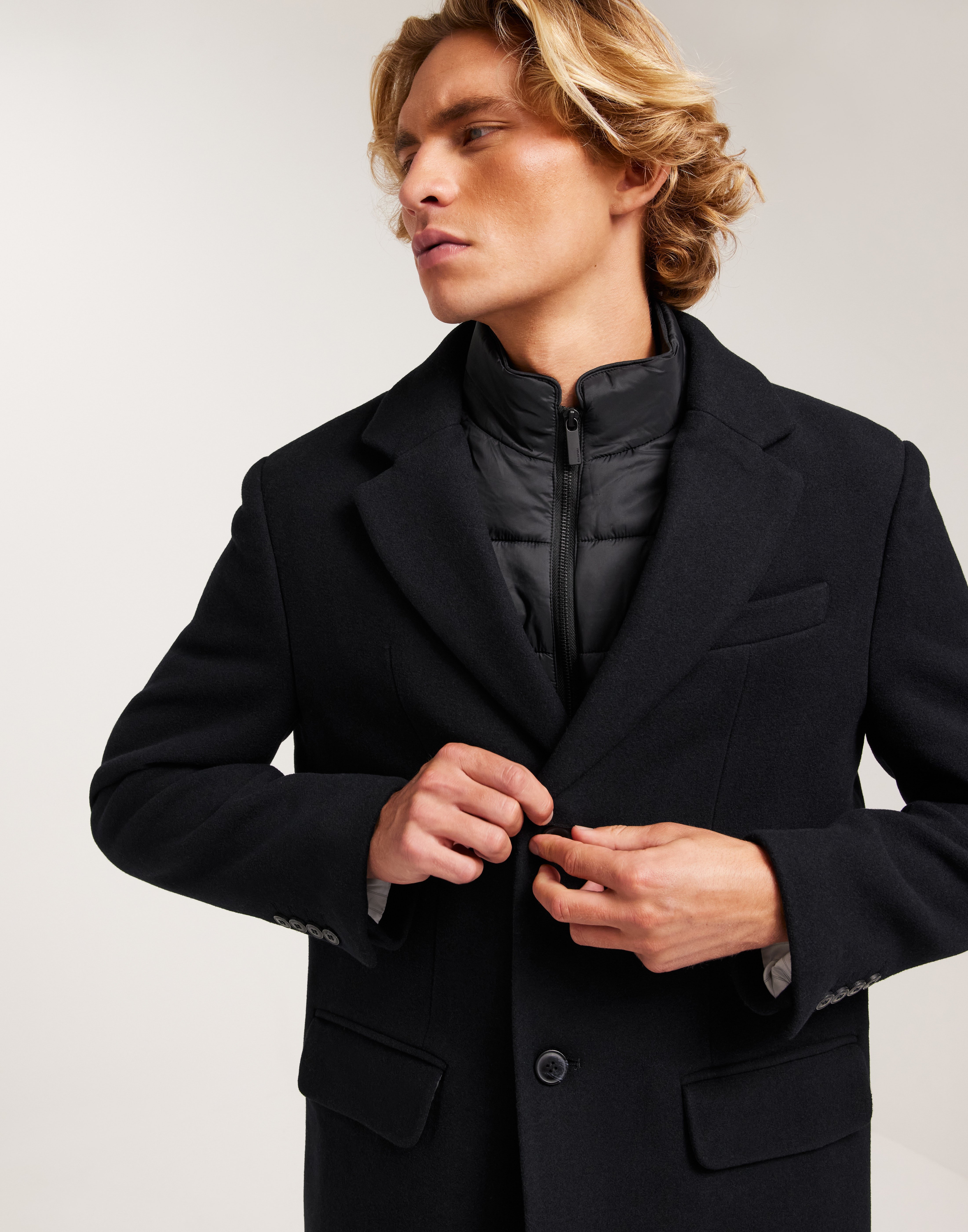 Köp Selected Men SLHJOSEPH WOOL COAT NOOS - Stretch Limo | NLYMAN