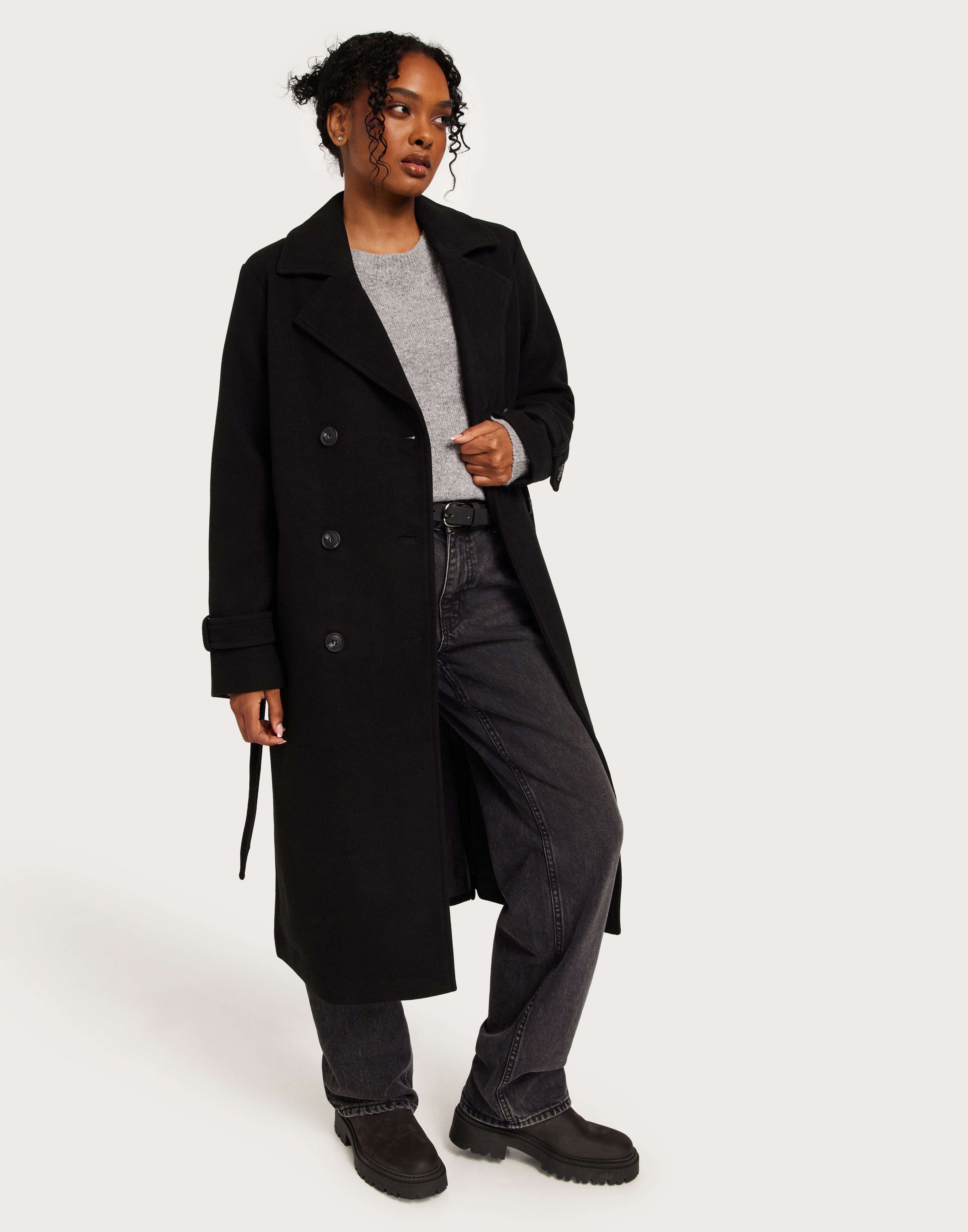 Köp Vero Moda VMFORTUNEVEGA AW23 LONGTRENCHCOAT G - Black | Nelly.com