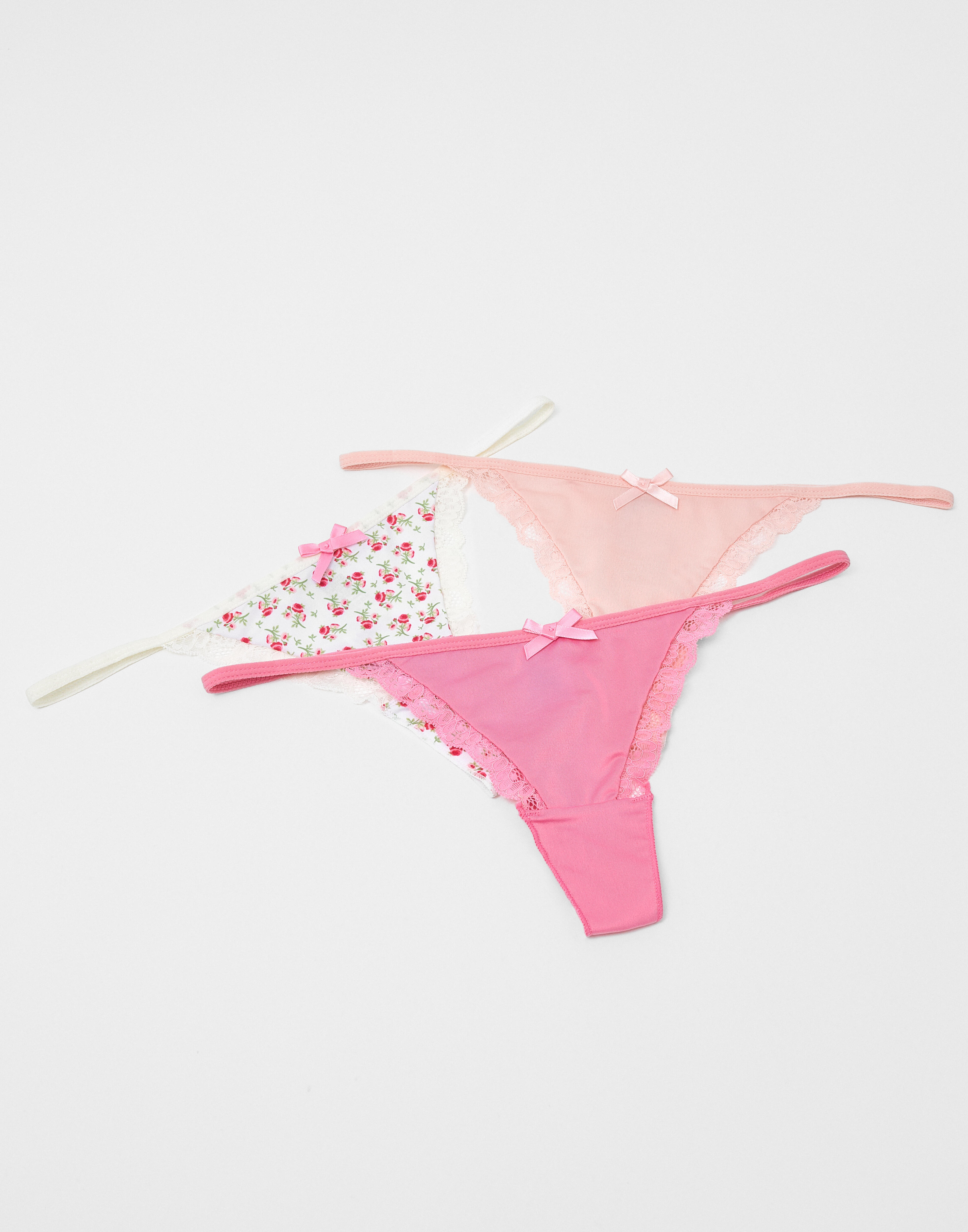 Køb Nelly Adore Me Thong 3-Pack - Pink/Multi | Nelly.com