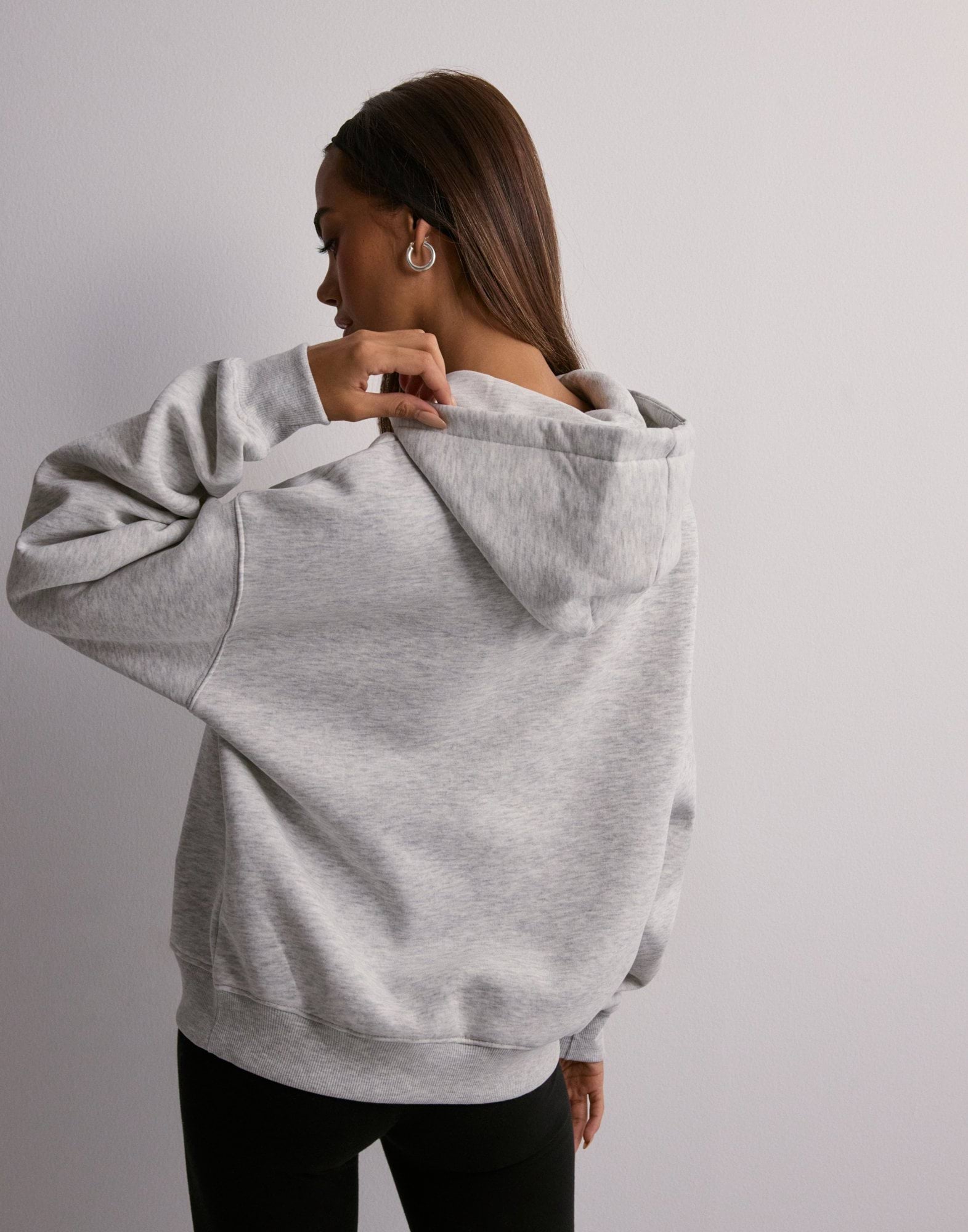 Buy Gina Tricot Basic original hoodie - Light Grey Melange | Nelly.com