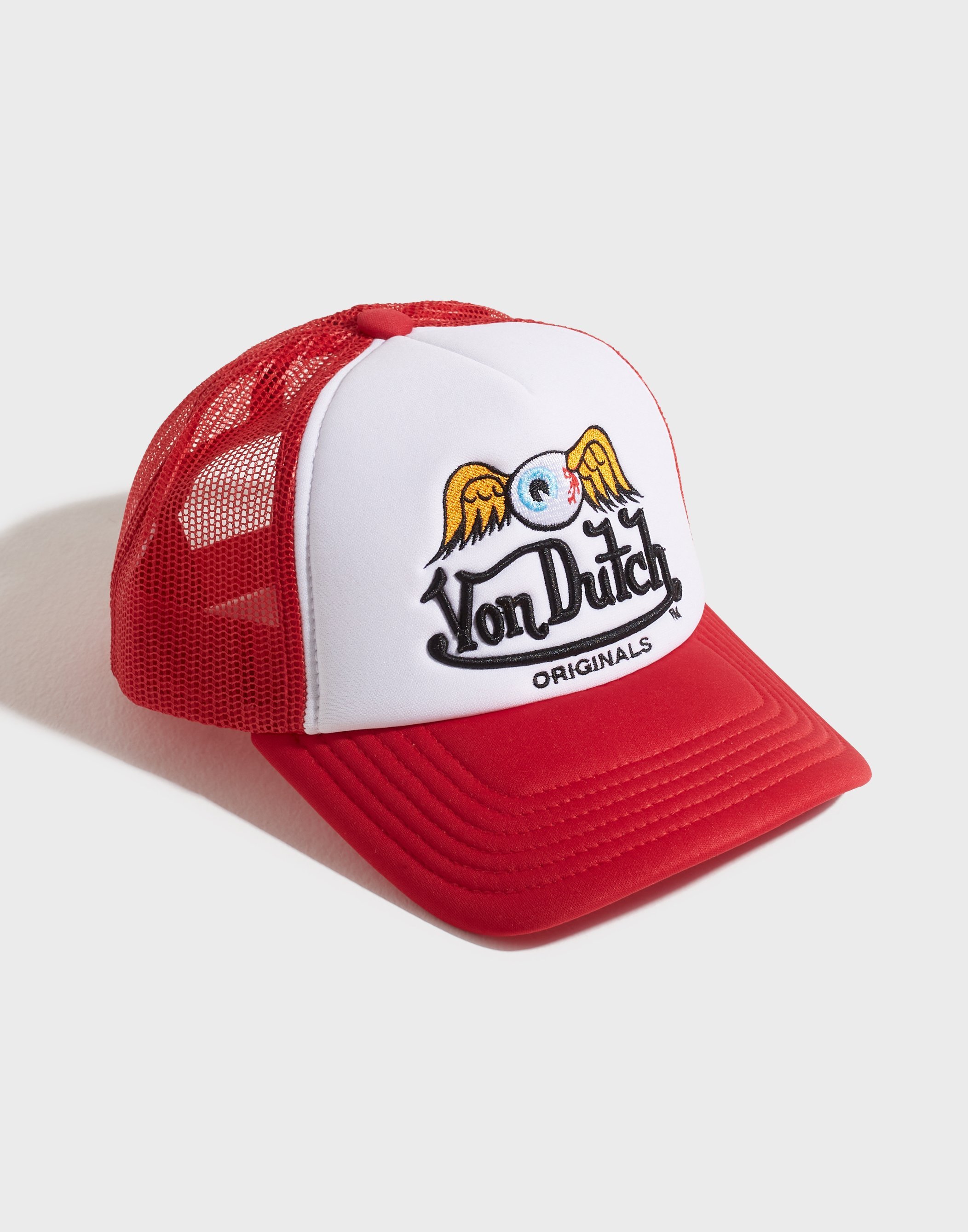 Buy Von Dutch TRUCKER BAKER - *NY*White/Red | NLYMAN