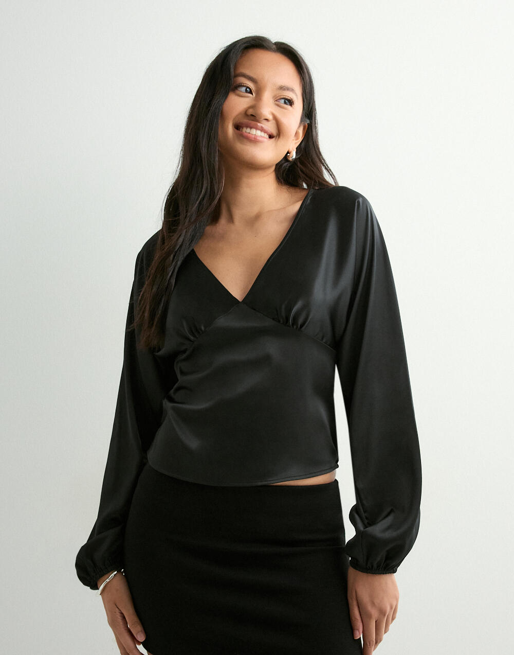 Buy Nelly Bow Detail Blouse - Black | Nelly.com