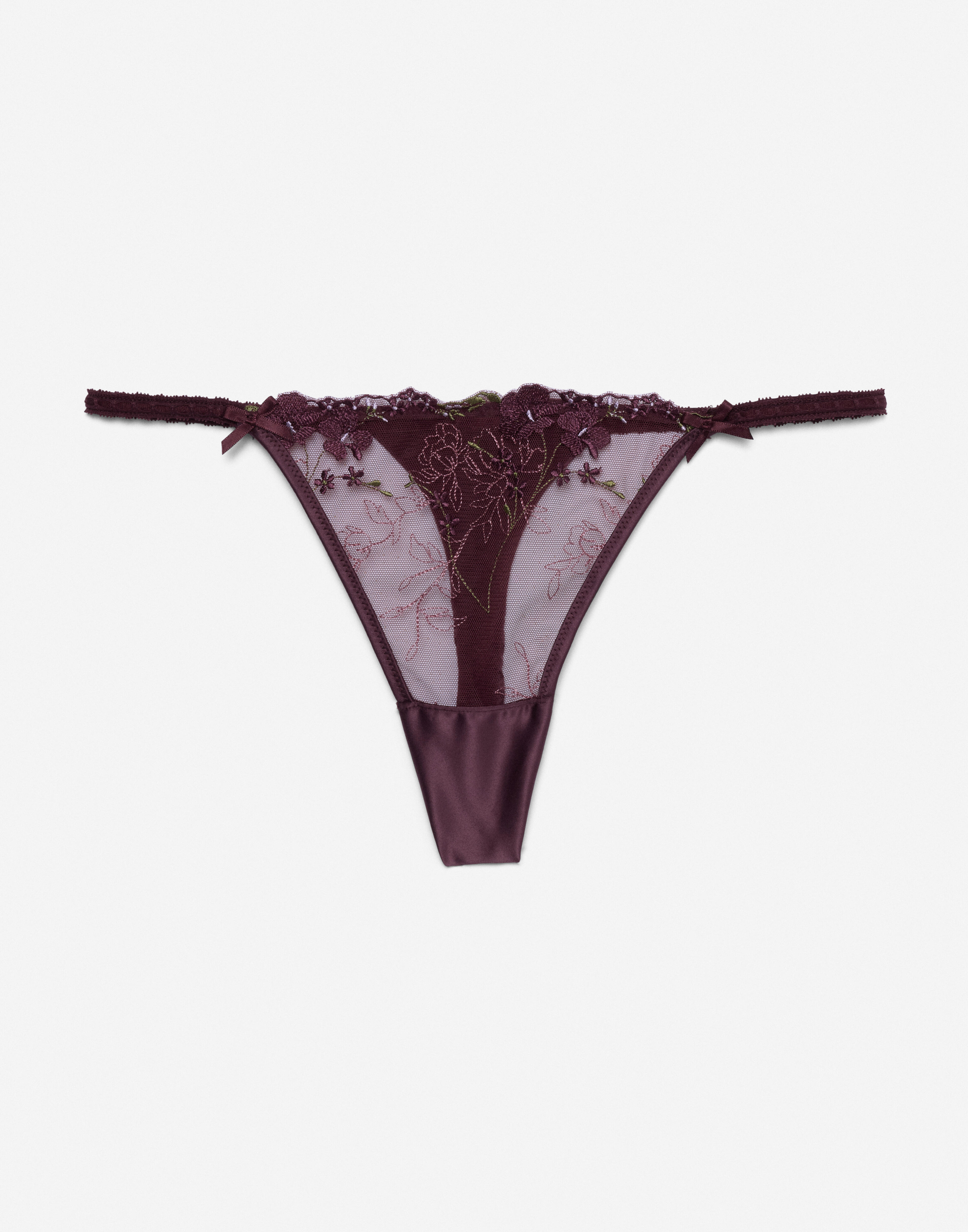 Køb Hunkemöller Peonie Hl String T - Fig | Nelly.com