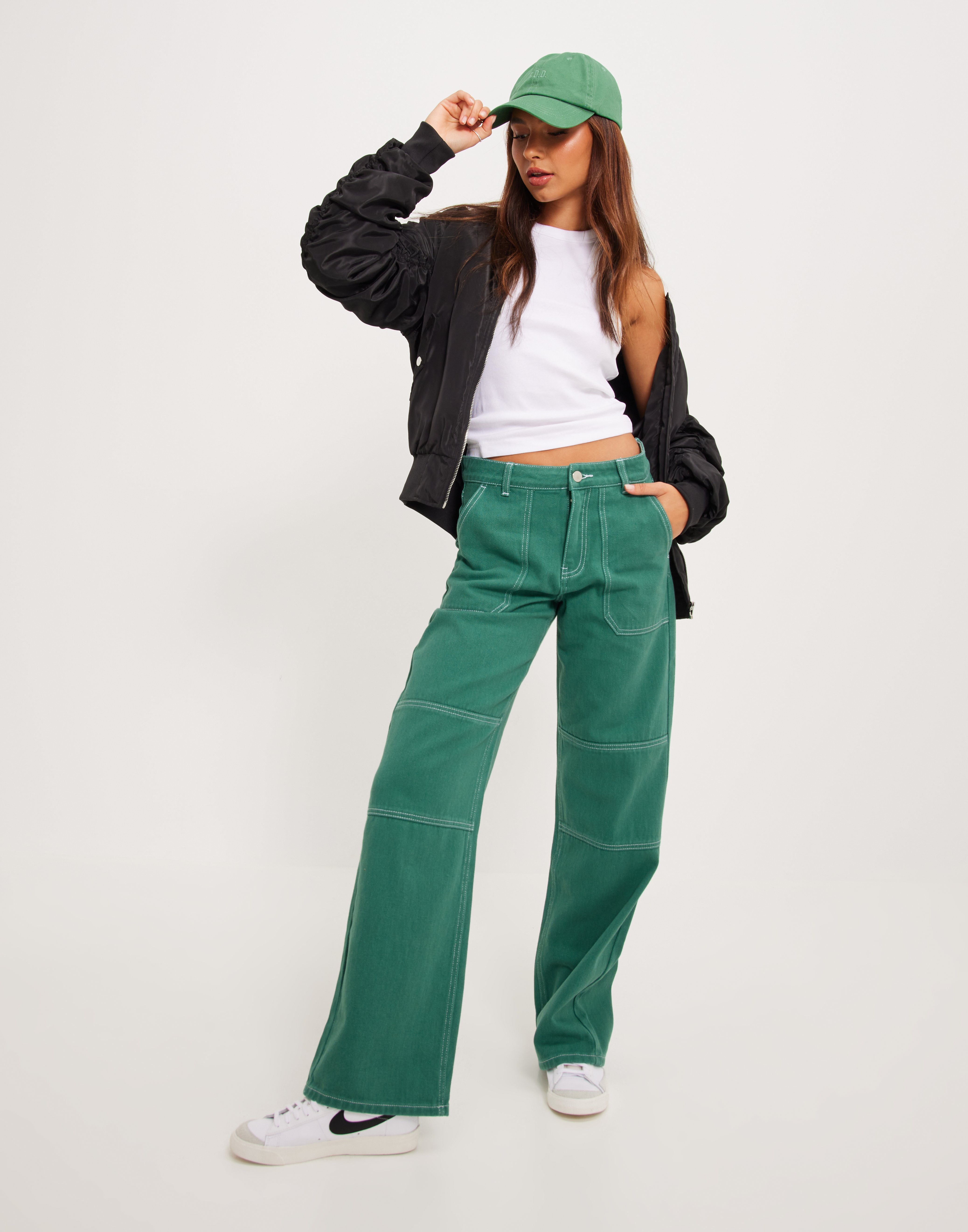 Kjøp Nelly Worker Pants - Green | Nelly.com