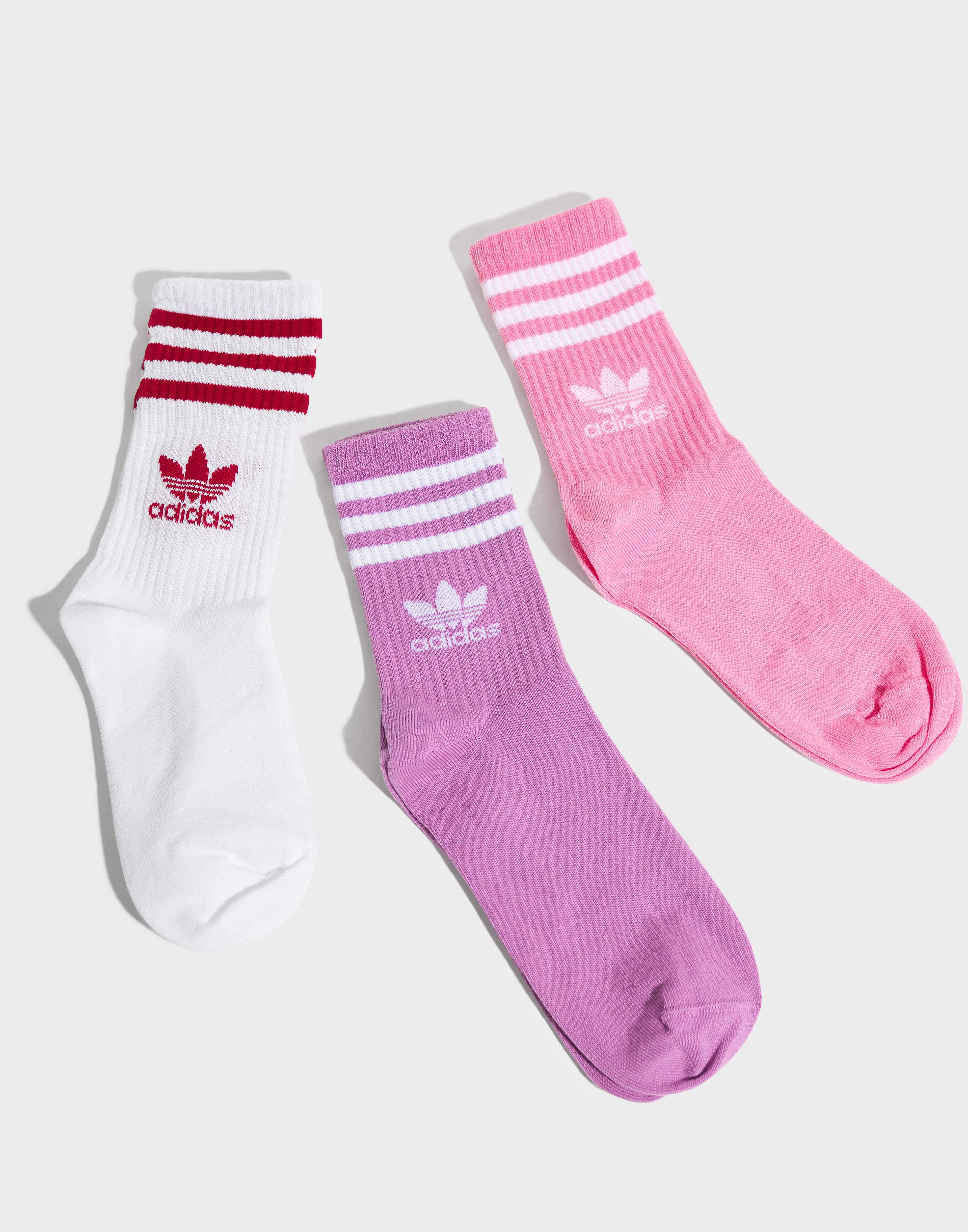 Kjøp Adidas Originals CREW SOCK 3STR - Purple/Pink | Nelly.com