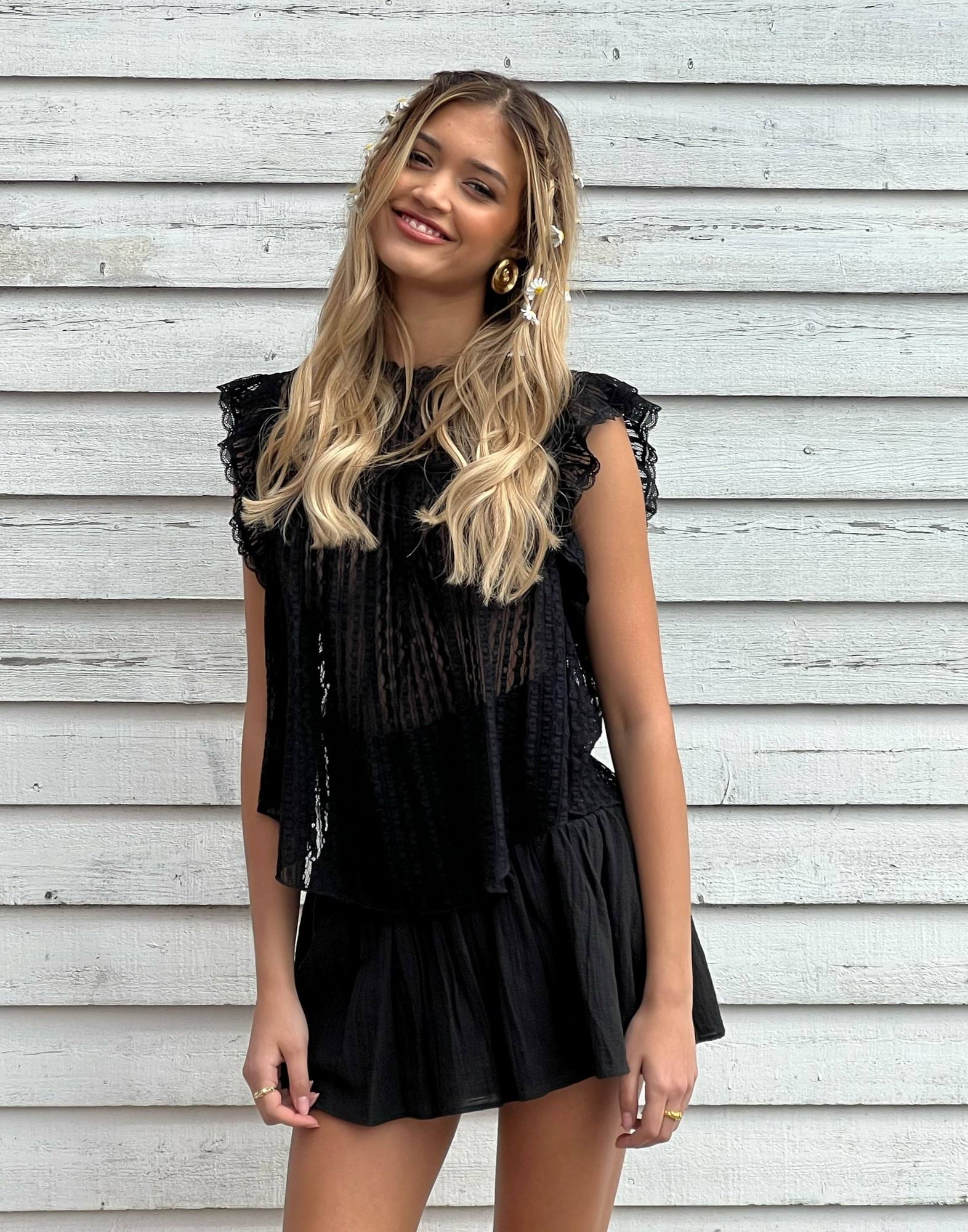 Buy Nelly Lovely Blouse Top - Black | Nelly.com