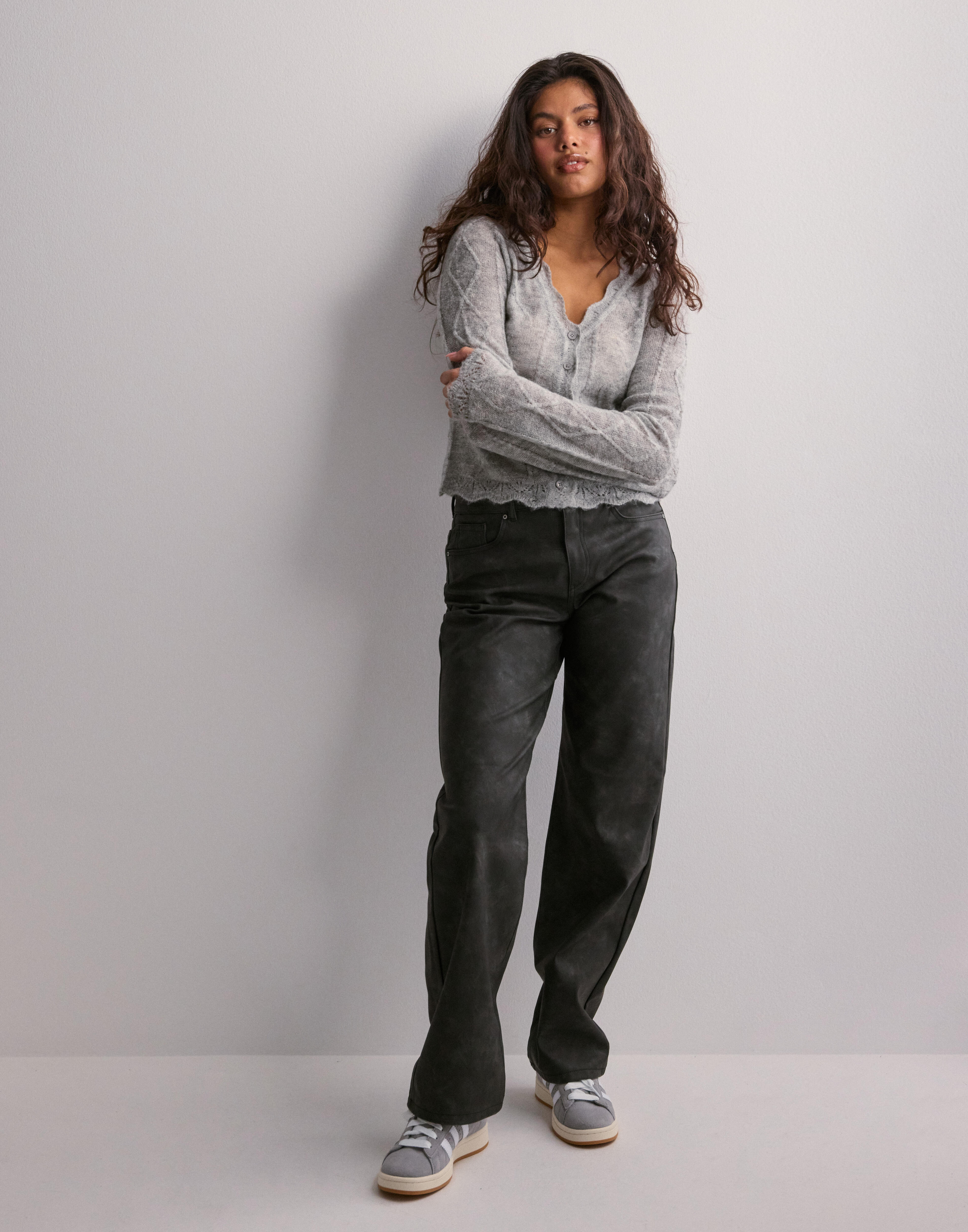 Buy Nelly Fine Knit Cardigan - Grey Melange | Nelly.com