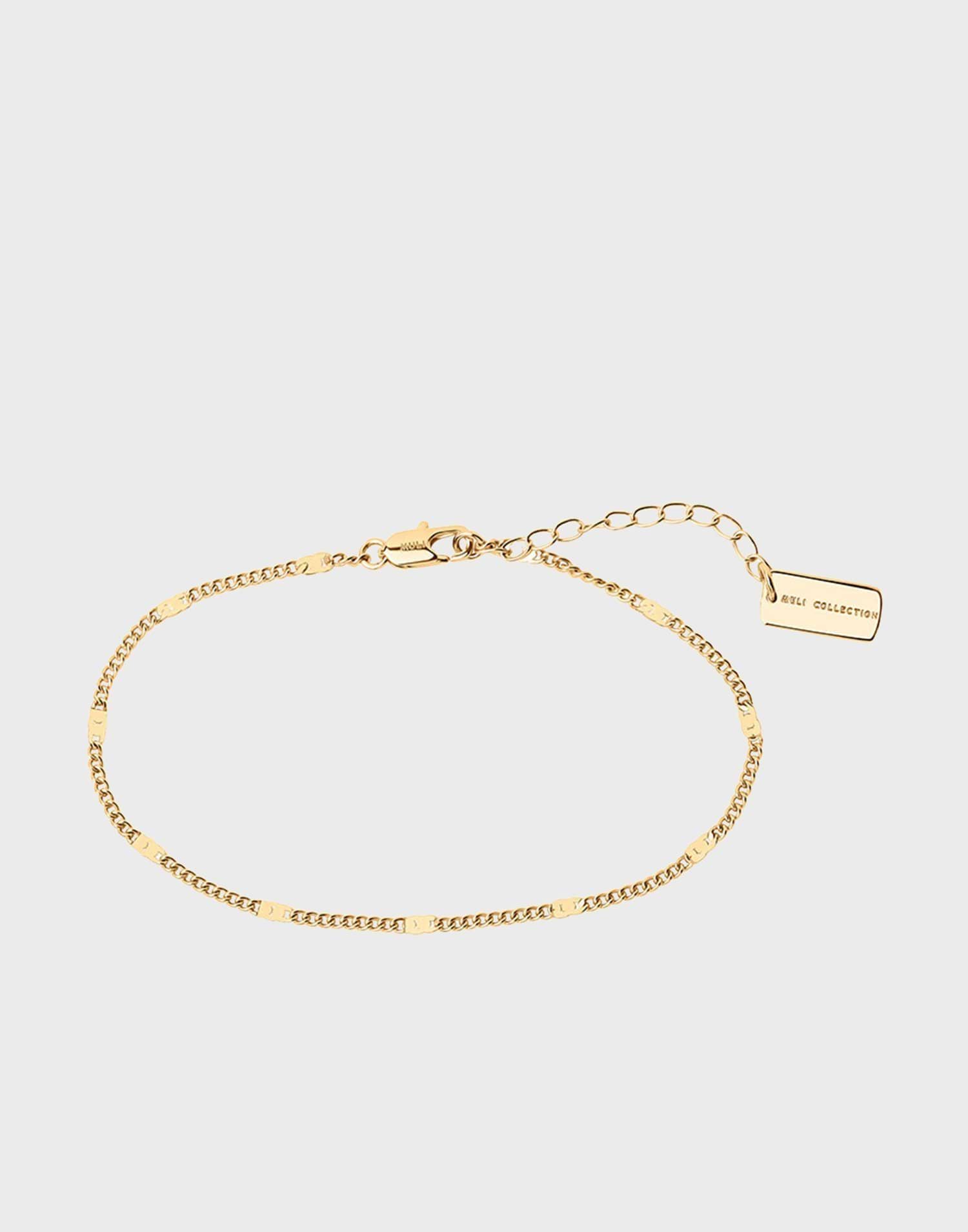 Buy Muli Collection Beaded Curb Chain Anklet - Gold | Nelly.com