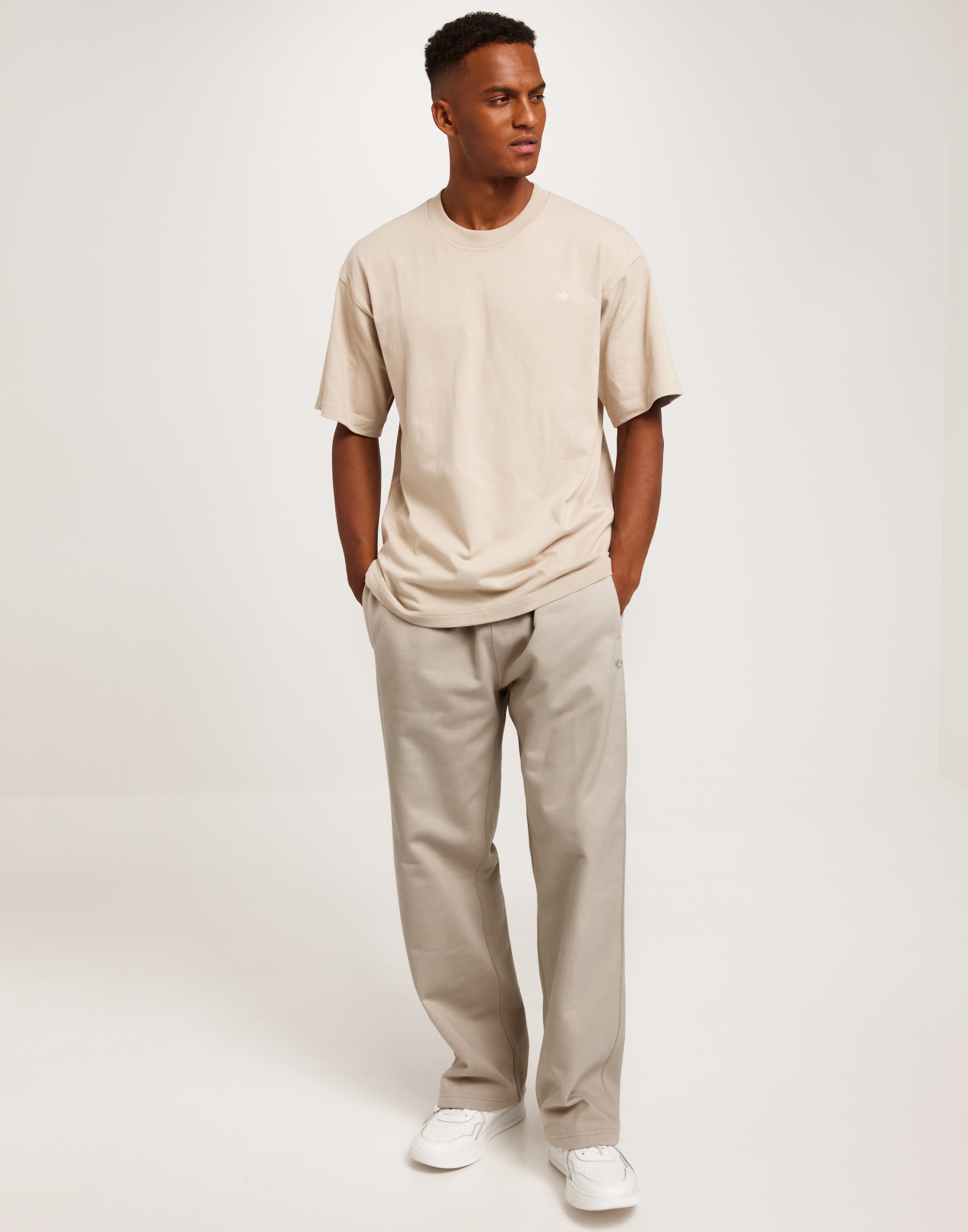 Köp Adidas Originals P ESS WIDE PANT - Beige | NLYMAN