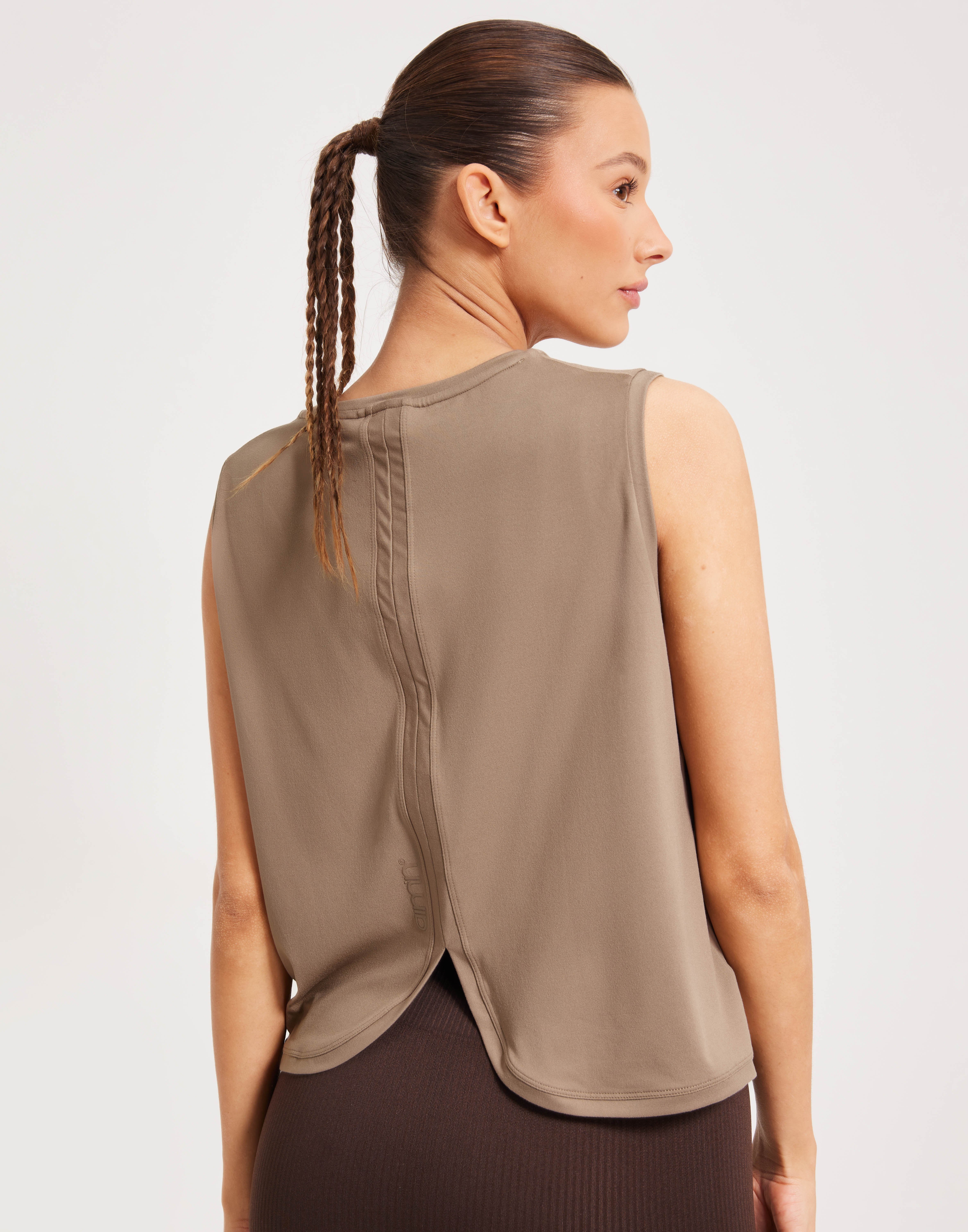 Buy Aim'n SPLIT BACK TANK - Espresso | Nelly.com