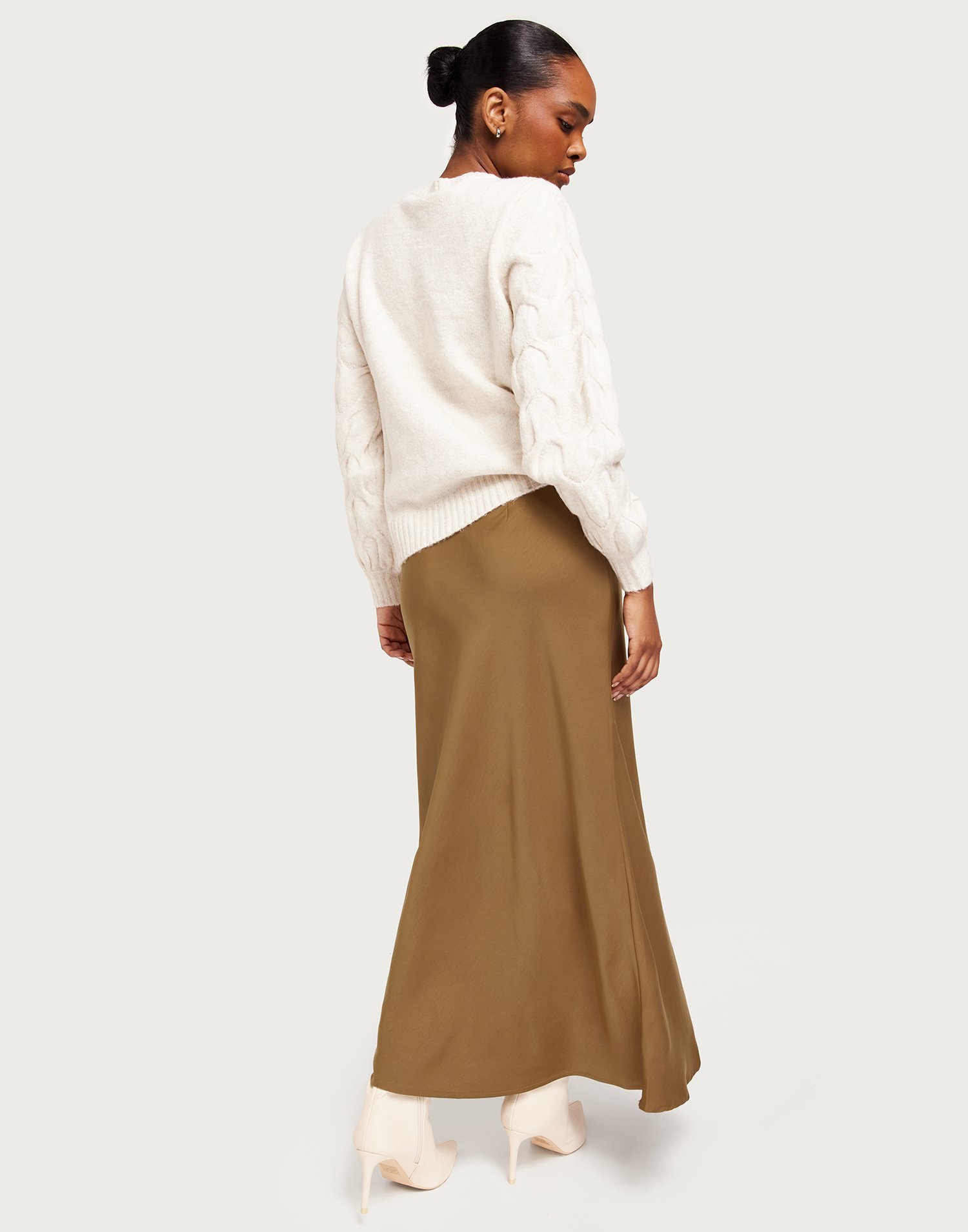 Köp JDY JDYURBA MW SKIRT WVN - Toasted Coconut | Nelly.com