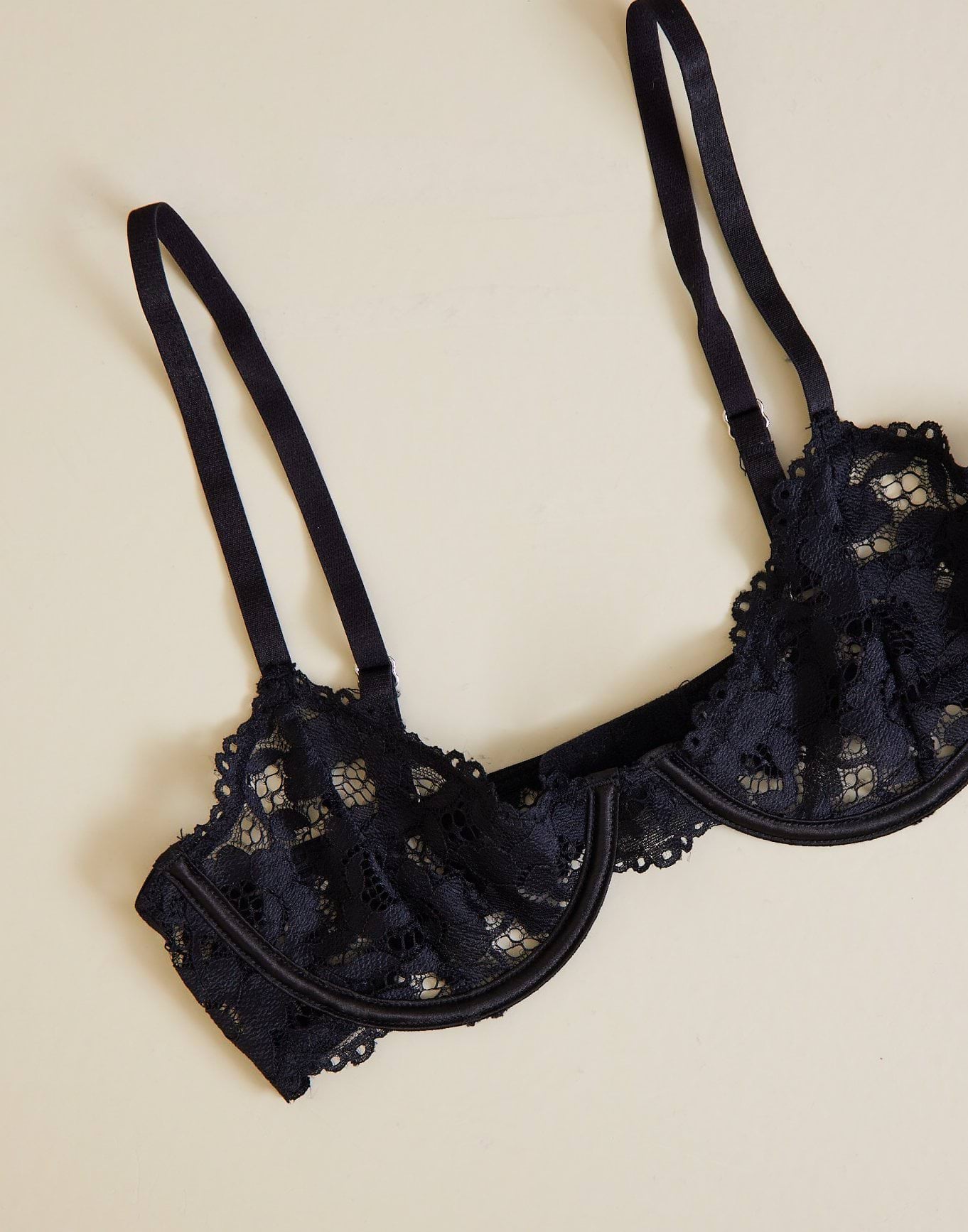 Buy Nelly Sweet Lace Wire Bra - Black | Nelly.com