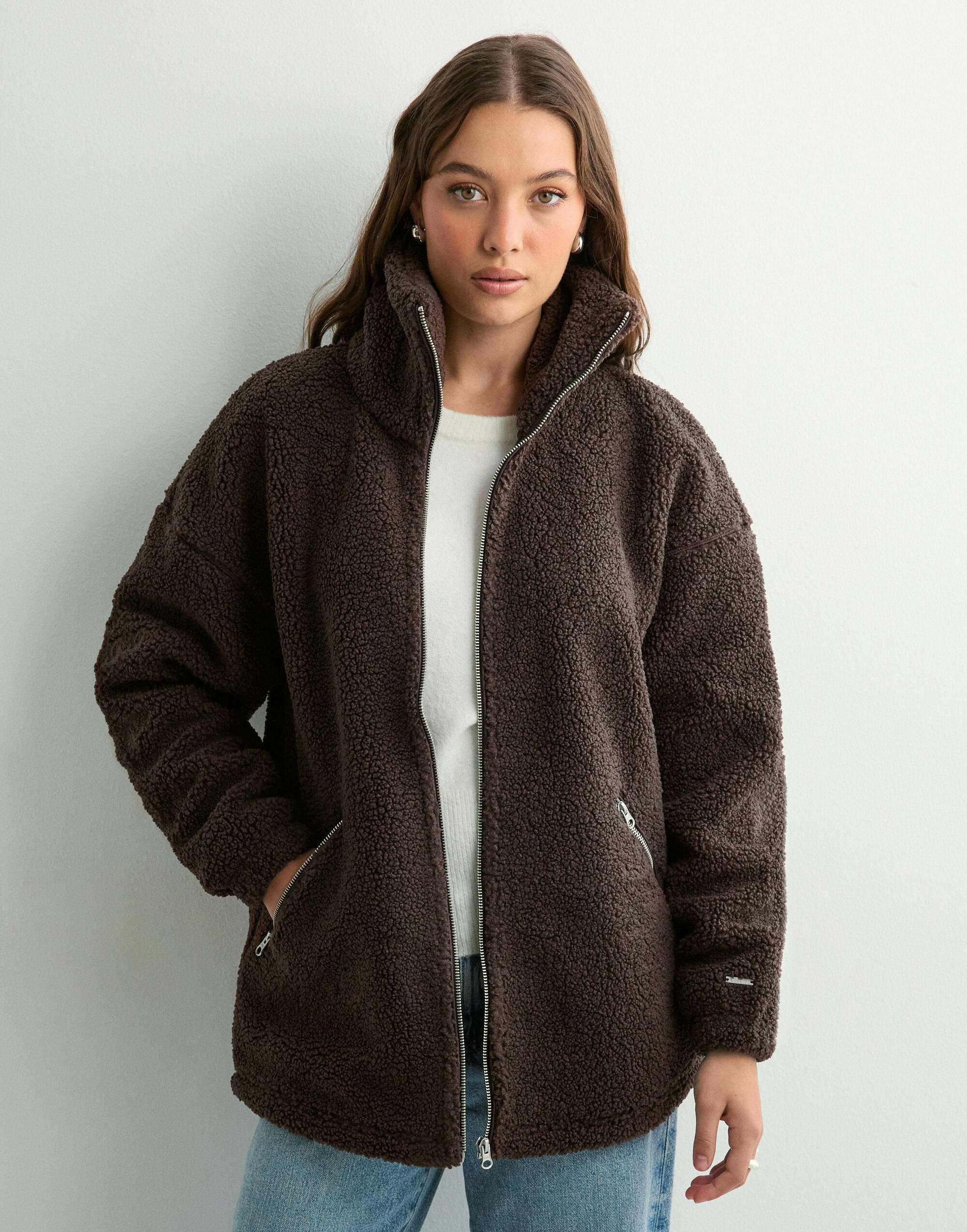 Buy Aim'n Pile Jacket - Cacao | Nelly.com