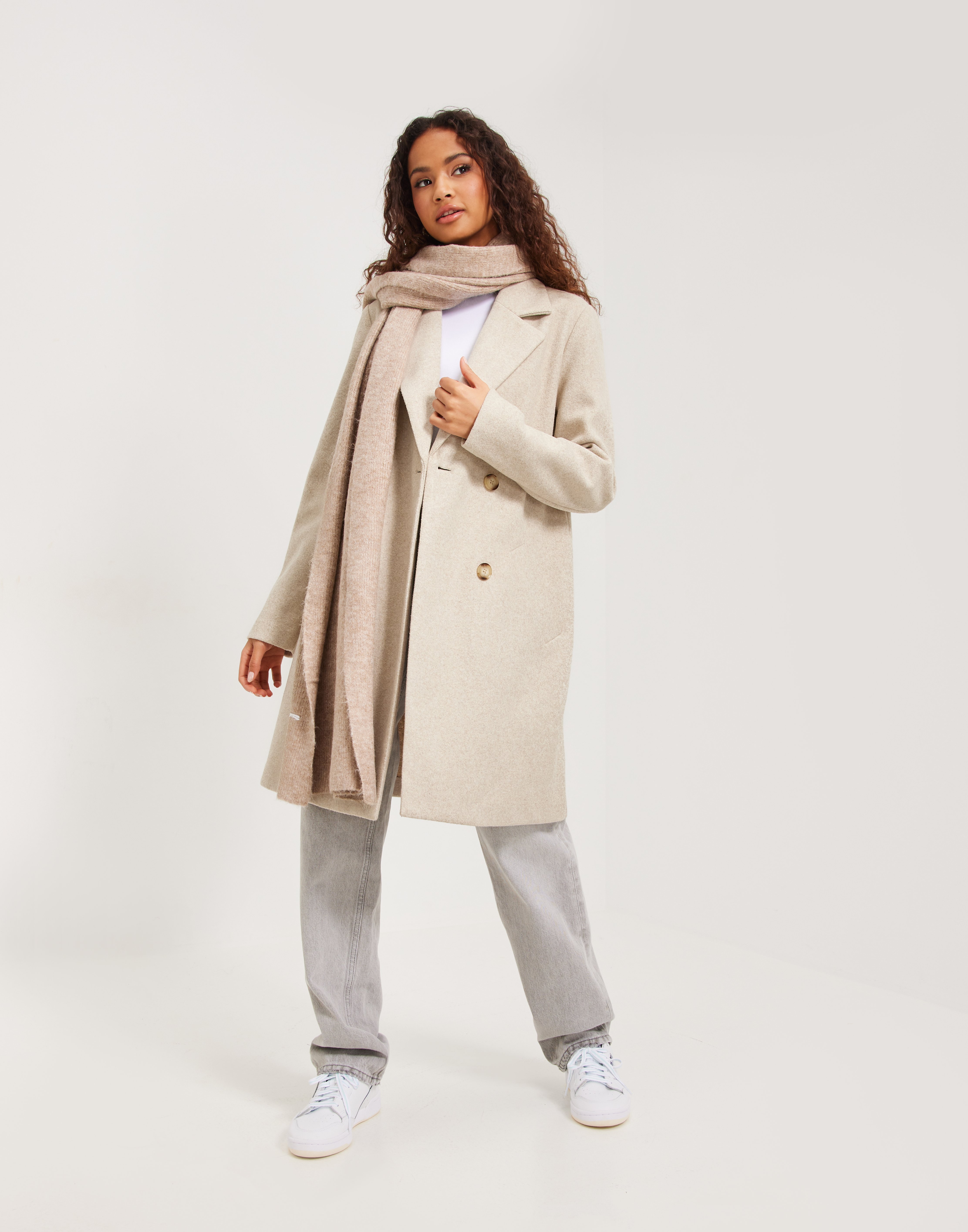 Buy Vero Moda VMVINCEPARIS COAT BOOS - Oatmeal Melange | Nelly.com