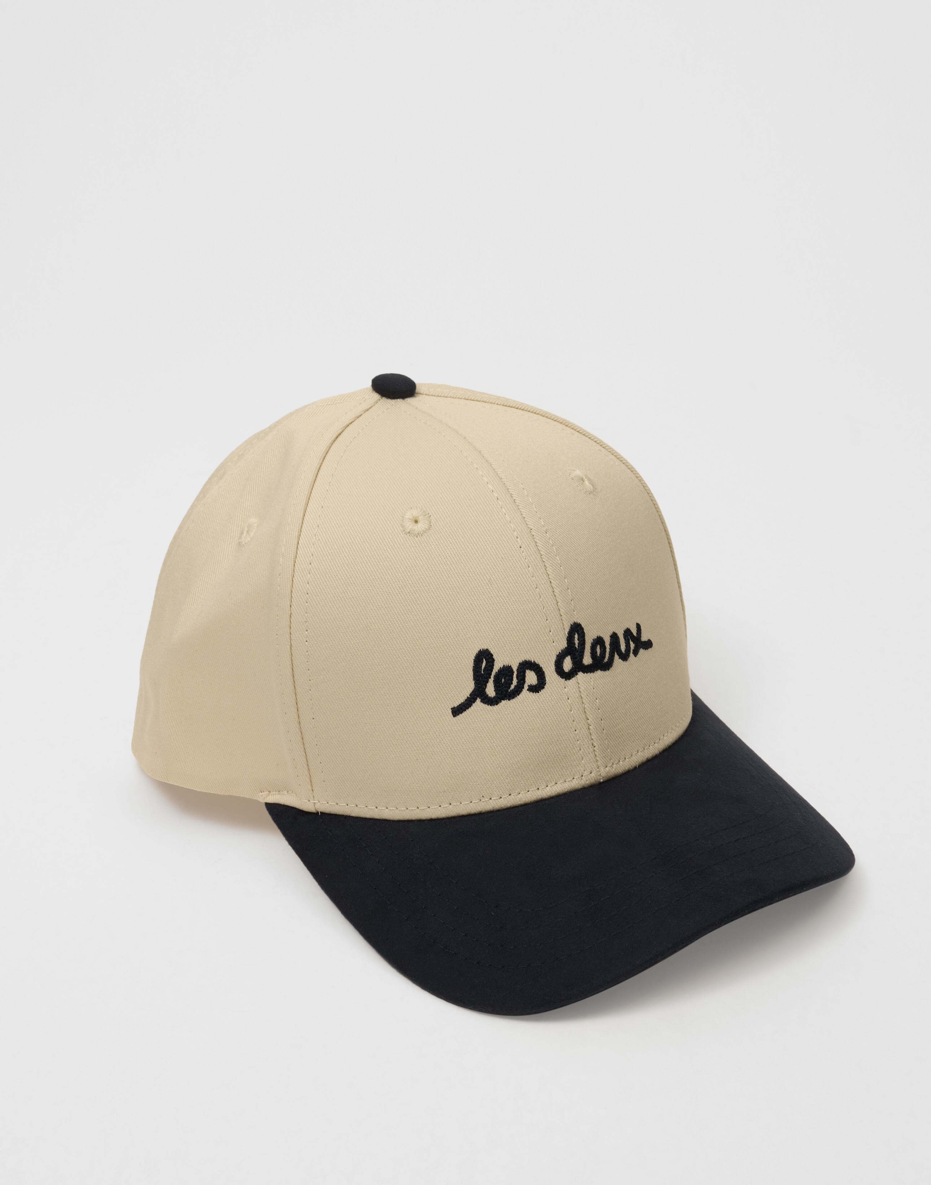 Buy Les Deux Brad Contrast Suede Baseball Cap - Ivory | NLYMAN