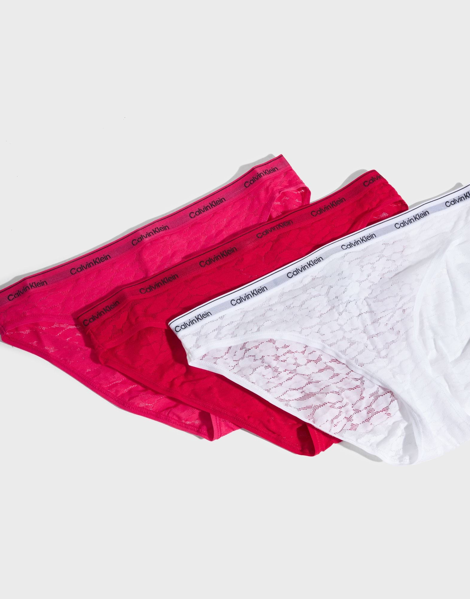 Køb Calvin Klein Underwear 3 Pack Bikini Low Rise Azalea Lychee