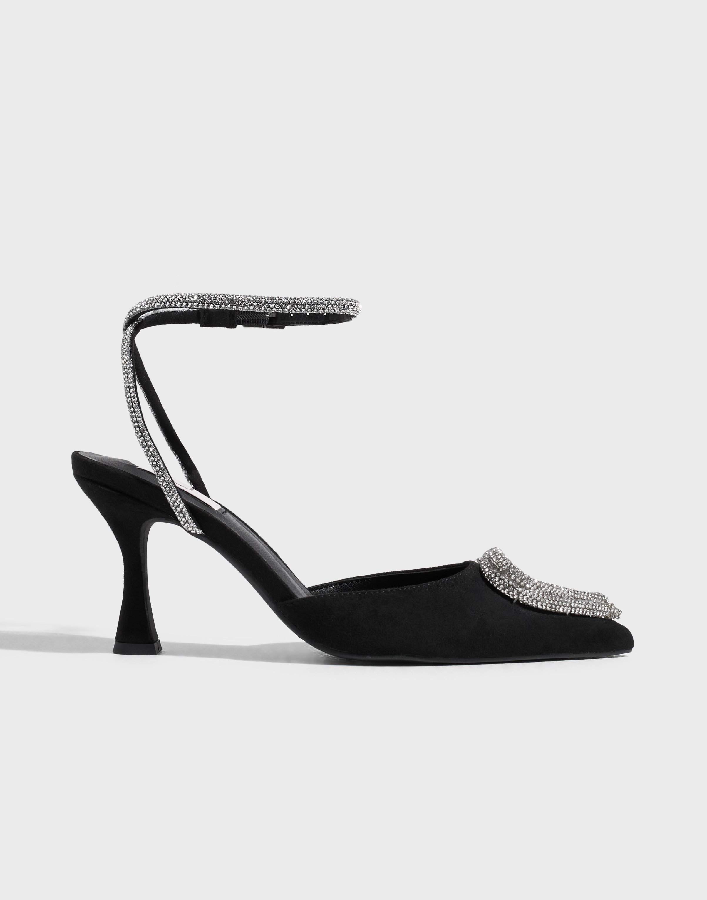 Buy Nelly Rhinestone Heart Pump - Black | Nelly.com