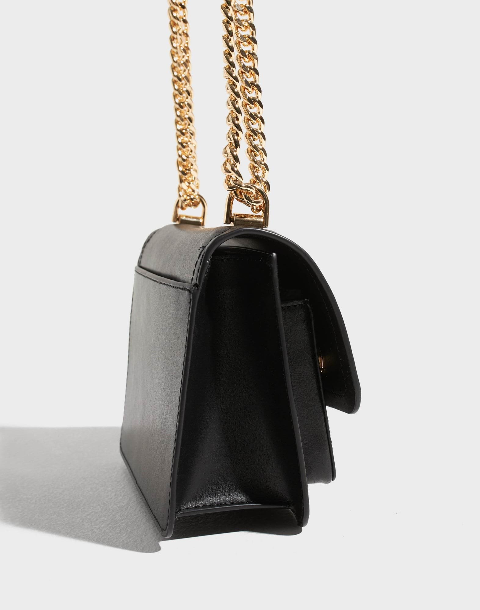 Buy Michael Kors Heather Large Leather Shoulder Bag - Black | Nelly.com