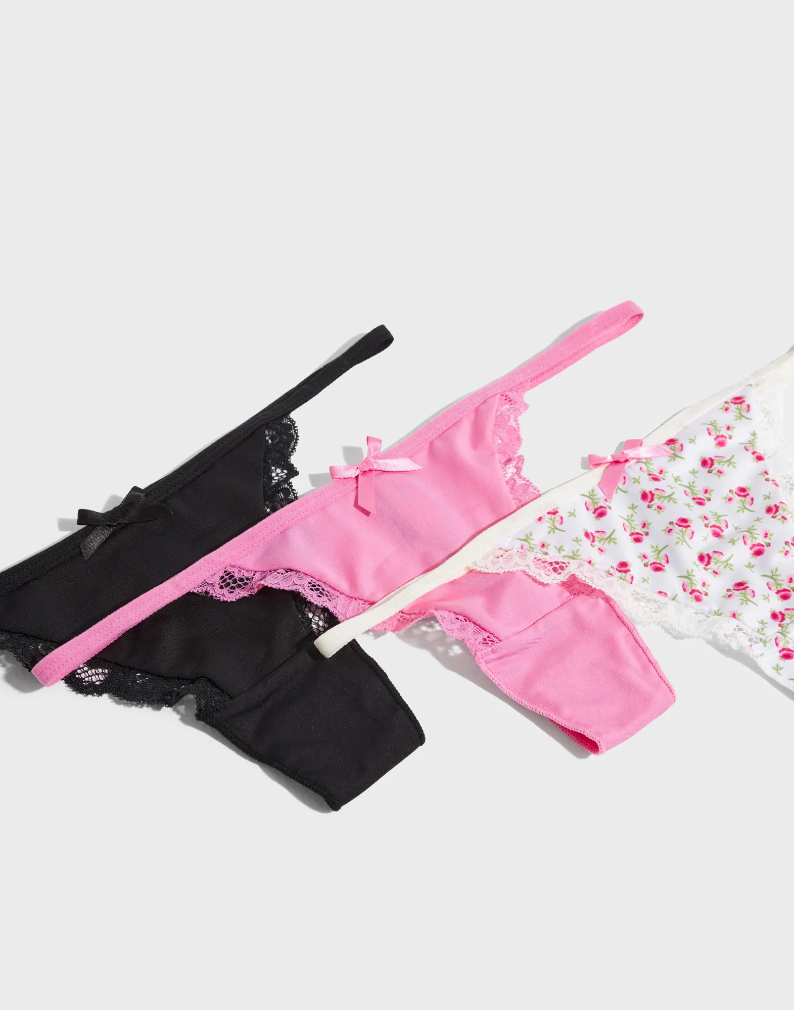 Köp Nelly Adore Me Thong 3-Pack - Pink Pattern | Nelly.com