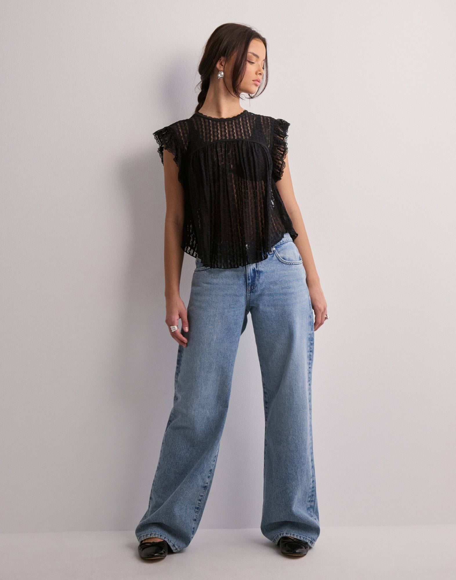 Buy Nelly Lovely Blouse Top - Black | Nelly.com