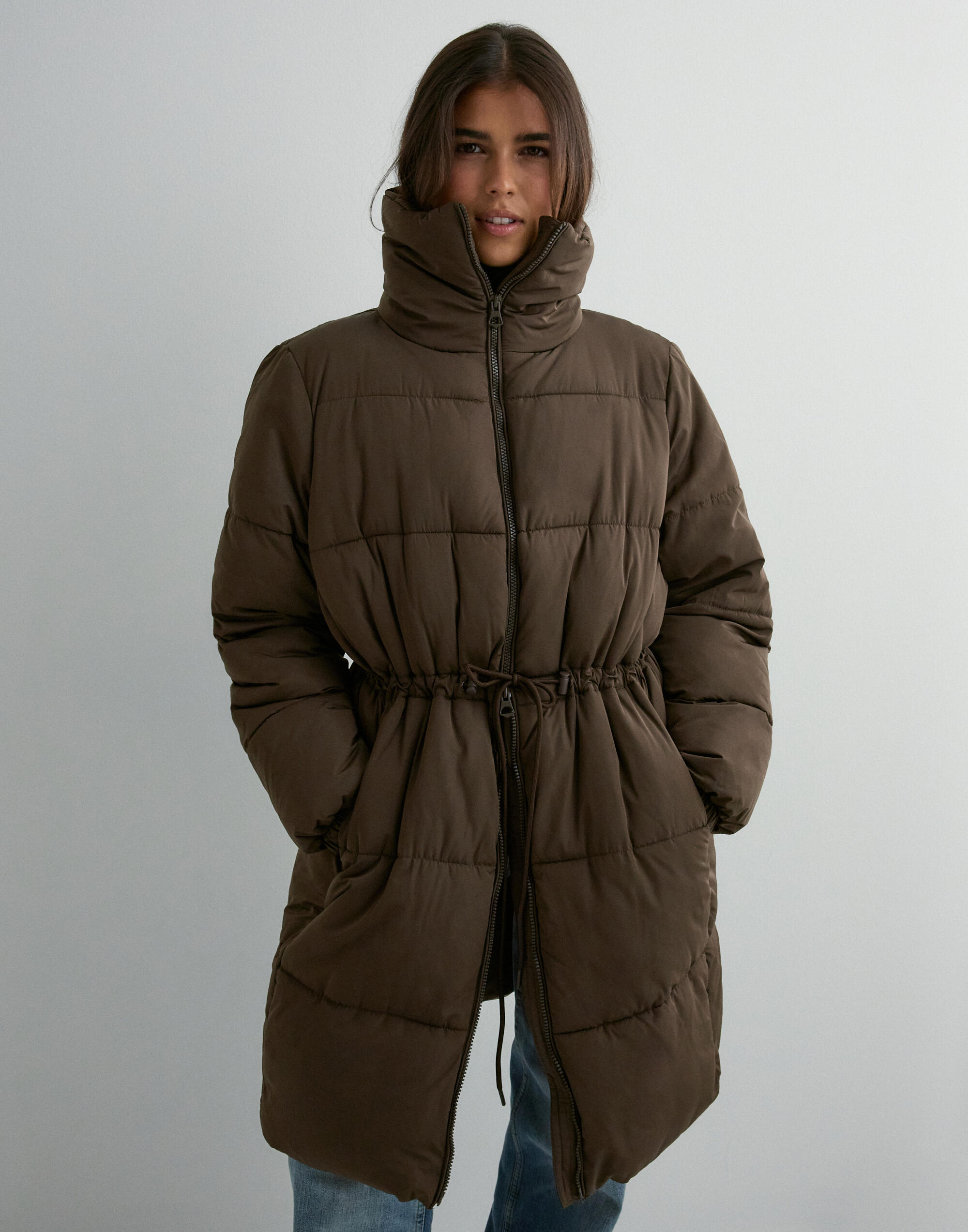 Buy Pieces PCJUMBO PUFFER JACKET - Hot Fudge | Nelly.com