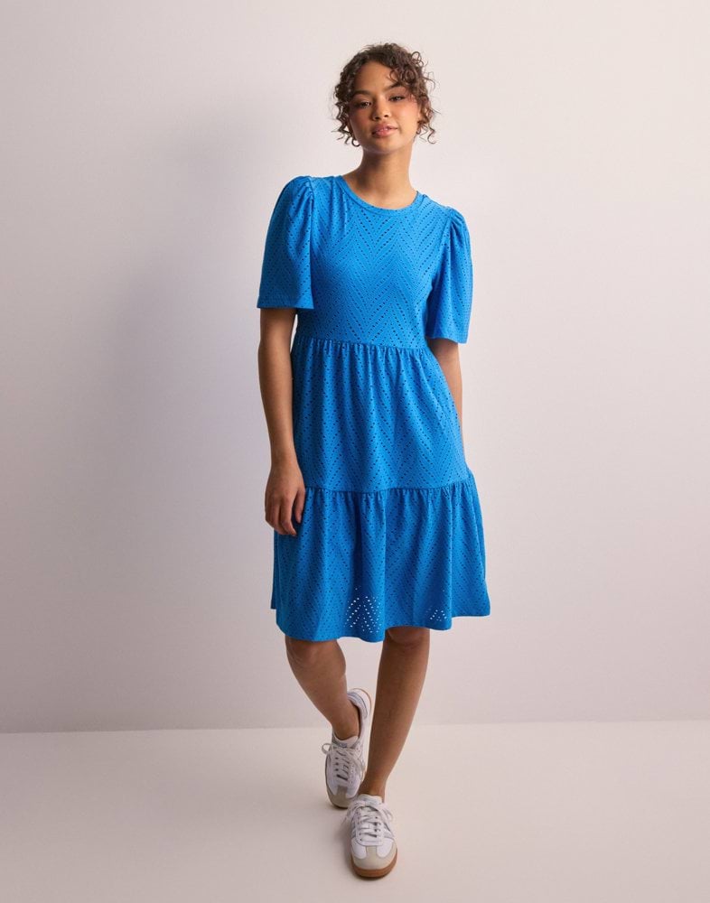 Köp JDY JDYCARLA CATHINKA S/S DRESS JRS NOO - French Blue | Nelly.com
