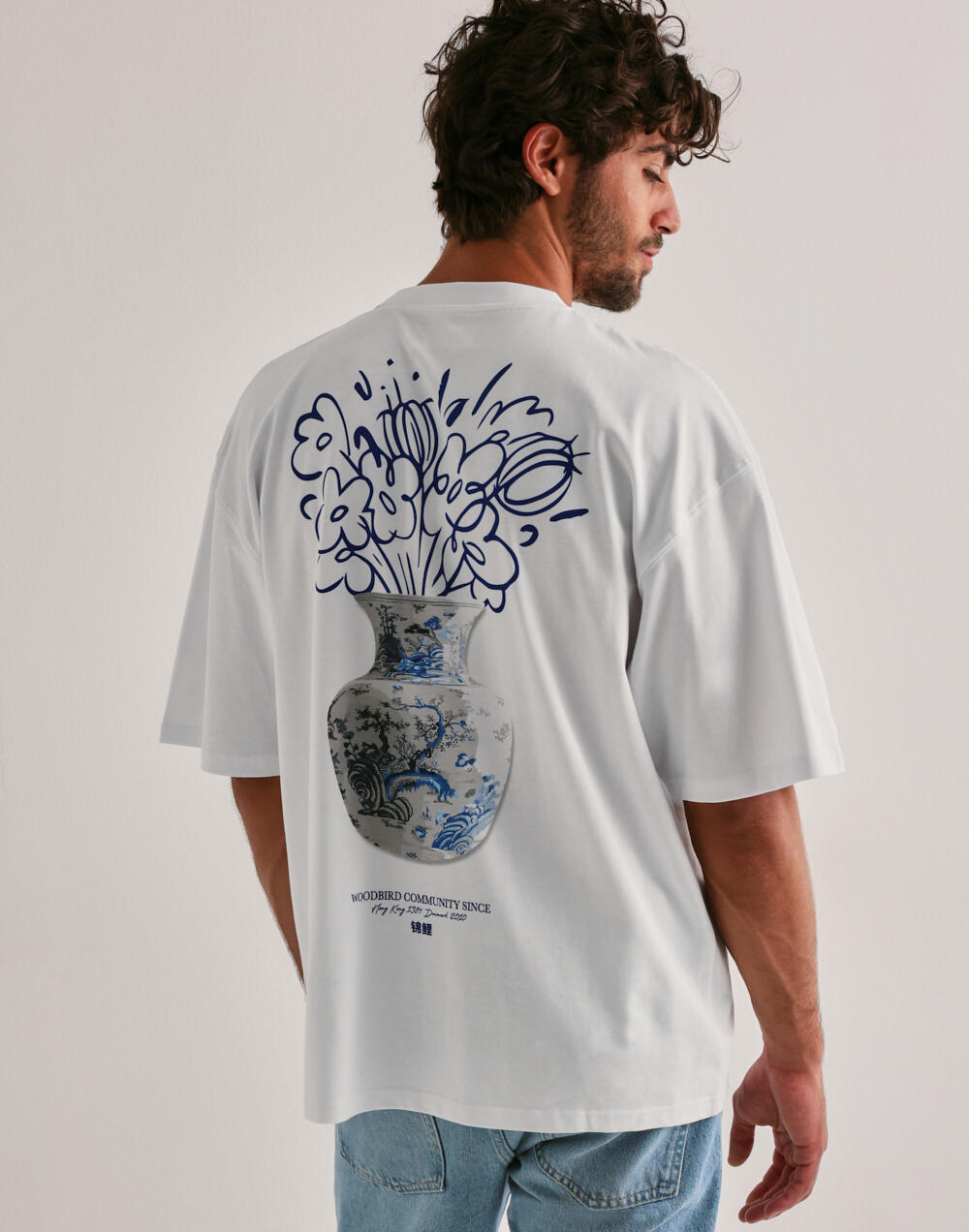 Buy Woodbird WBBeam Ming Tee - White | NLYMAN