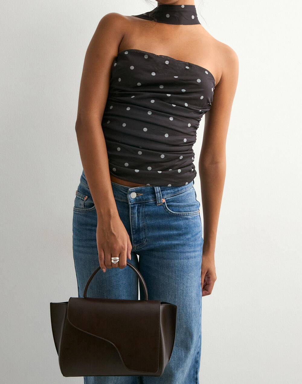 Osta ATP ATELIER Arezzo Vacchetta Handbag - Walnut | Nelly.com