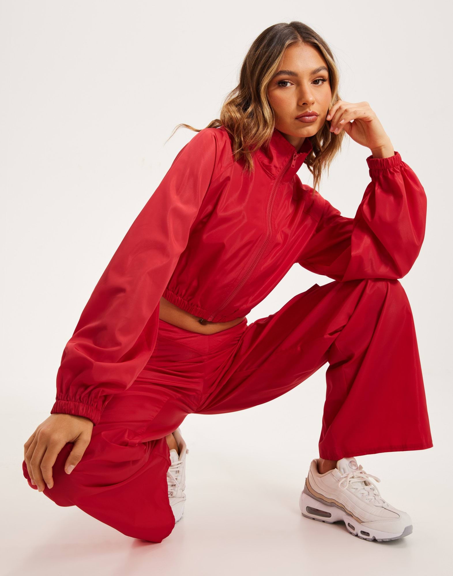 Buy Public Desire SHELL OVERSIZED CROP JACKET - Red | Nelly.com
