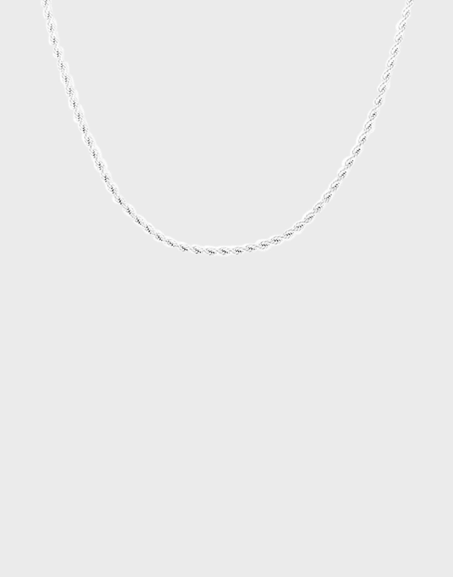 Buy Muli Collection Thin Rope Chain Necklace - Silver | Nelly.com