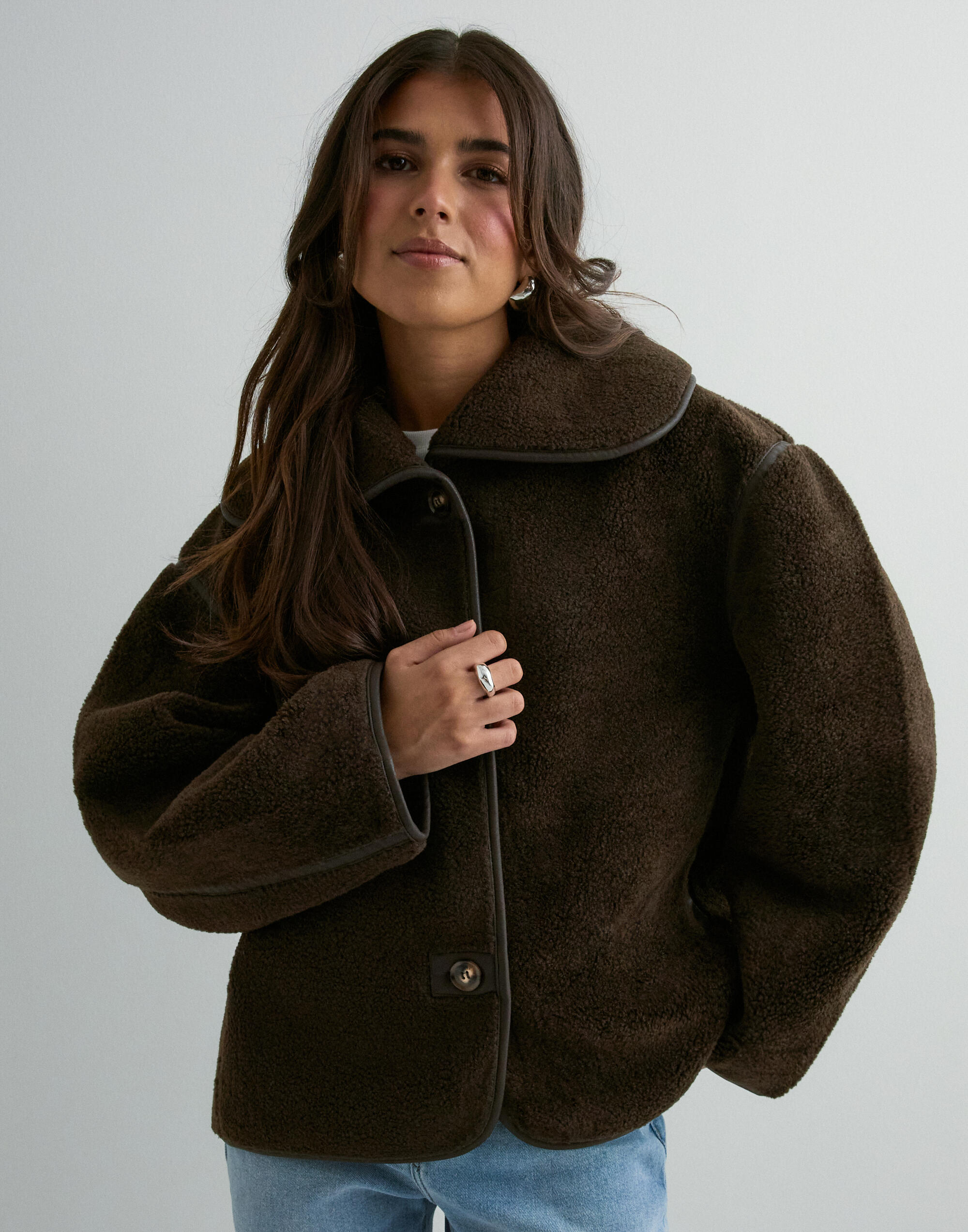 Buy Neo Noir Edmund Teddy Jacket - Dark Brown | Nelly.com