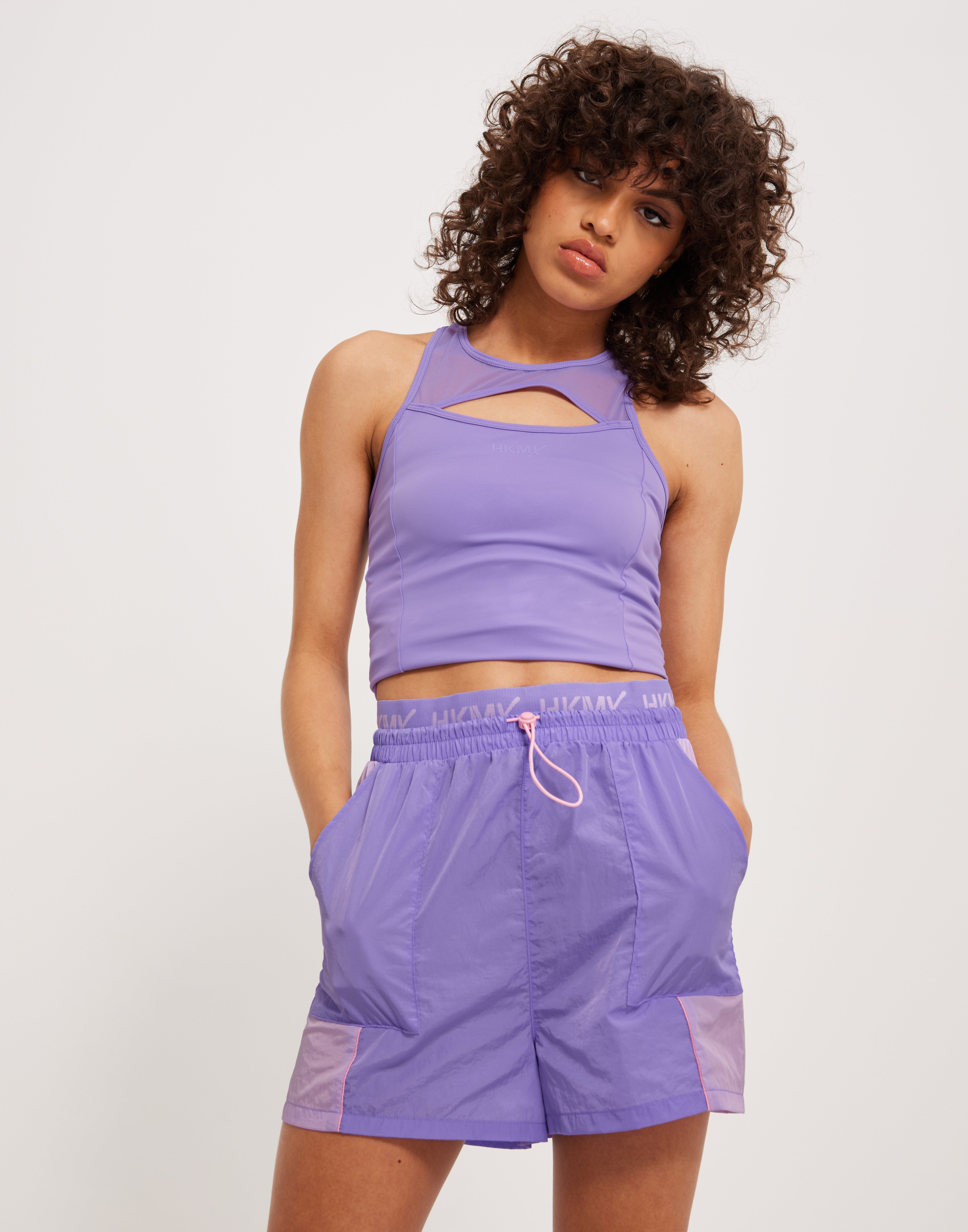 Buy Hunkemöller HW Woven Short Stax - Purple | Nelly.com