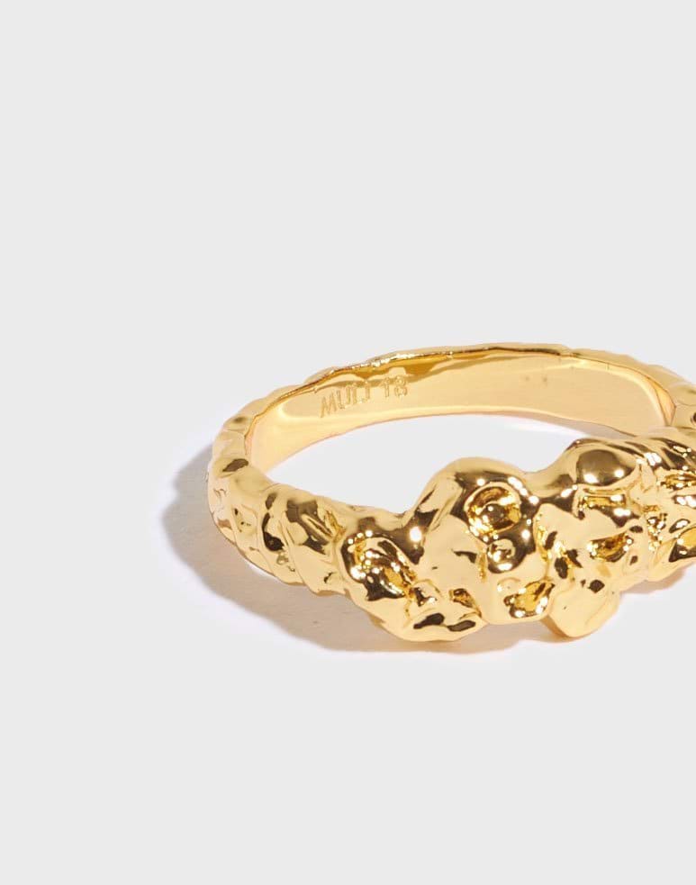 Köp Muli Collection Structured Ring - Gold | Nelly.com