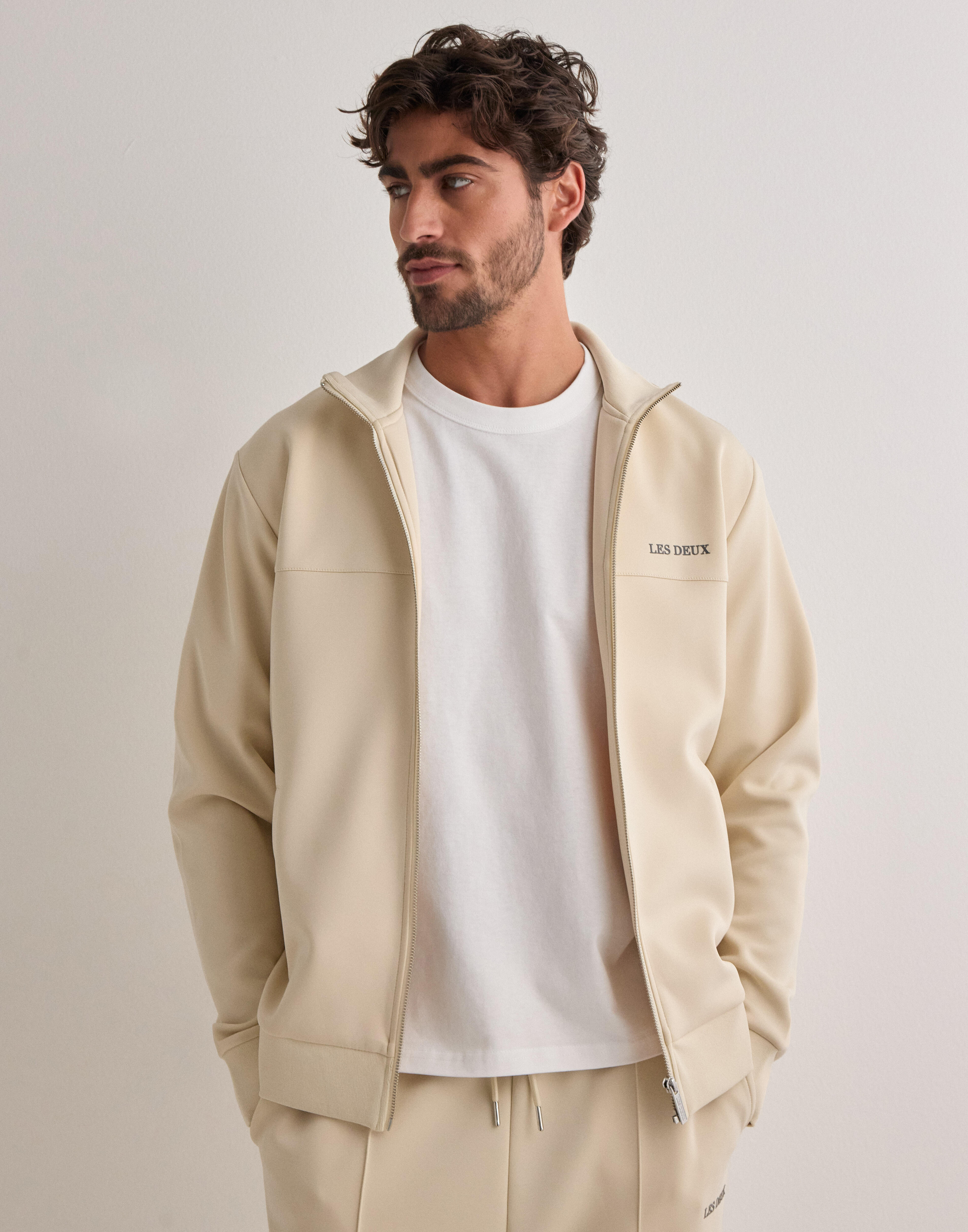 Buy Les Deux Ballier Track Jacket - Ivory | NLYMAN