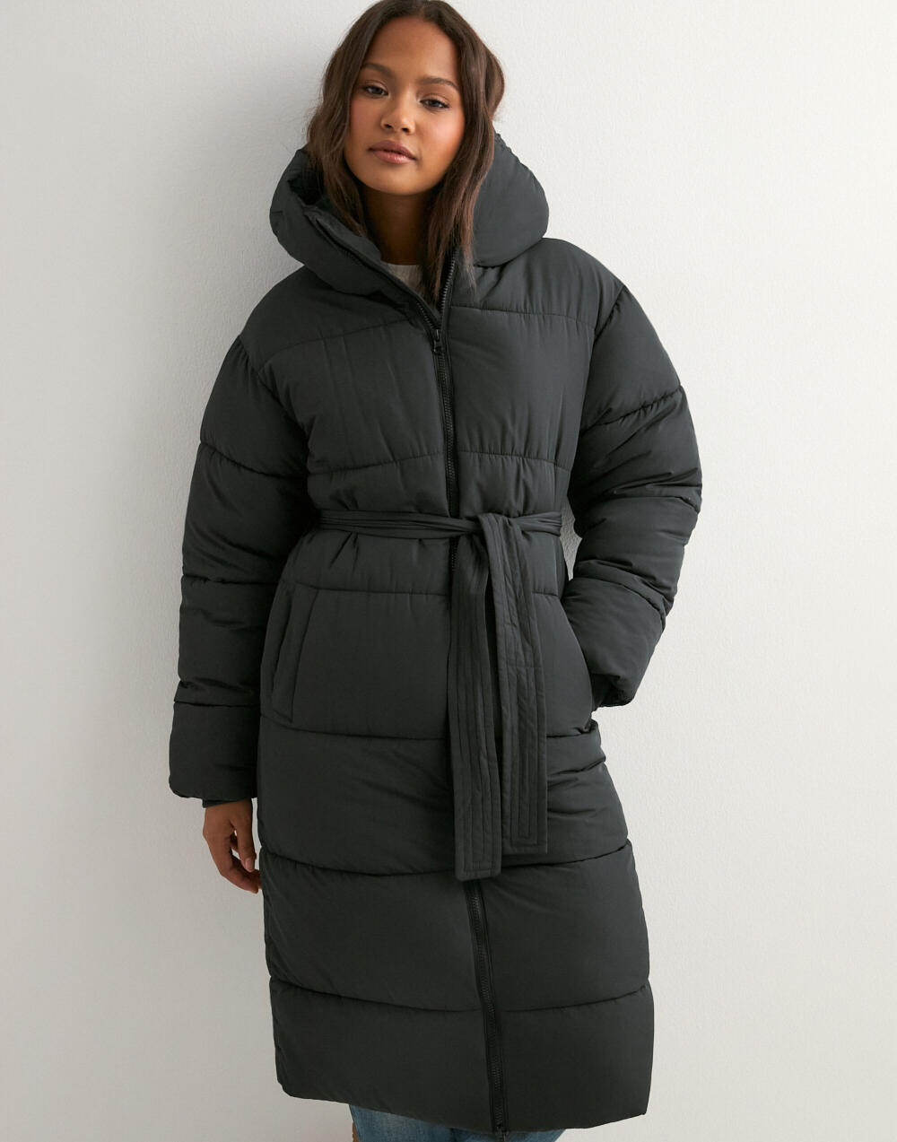 Buy Nelly Long Puffer Coat - Black | Nelly.com
