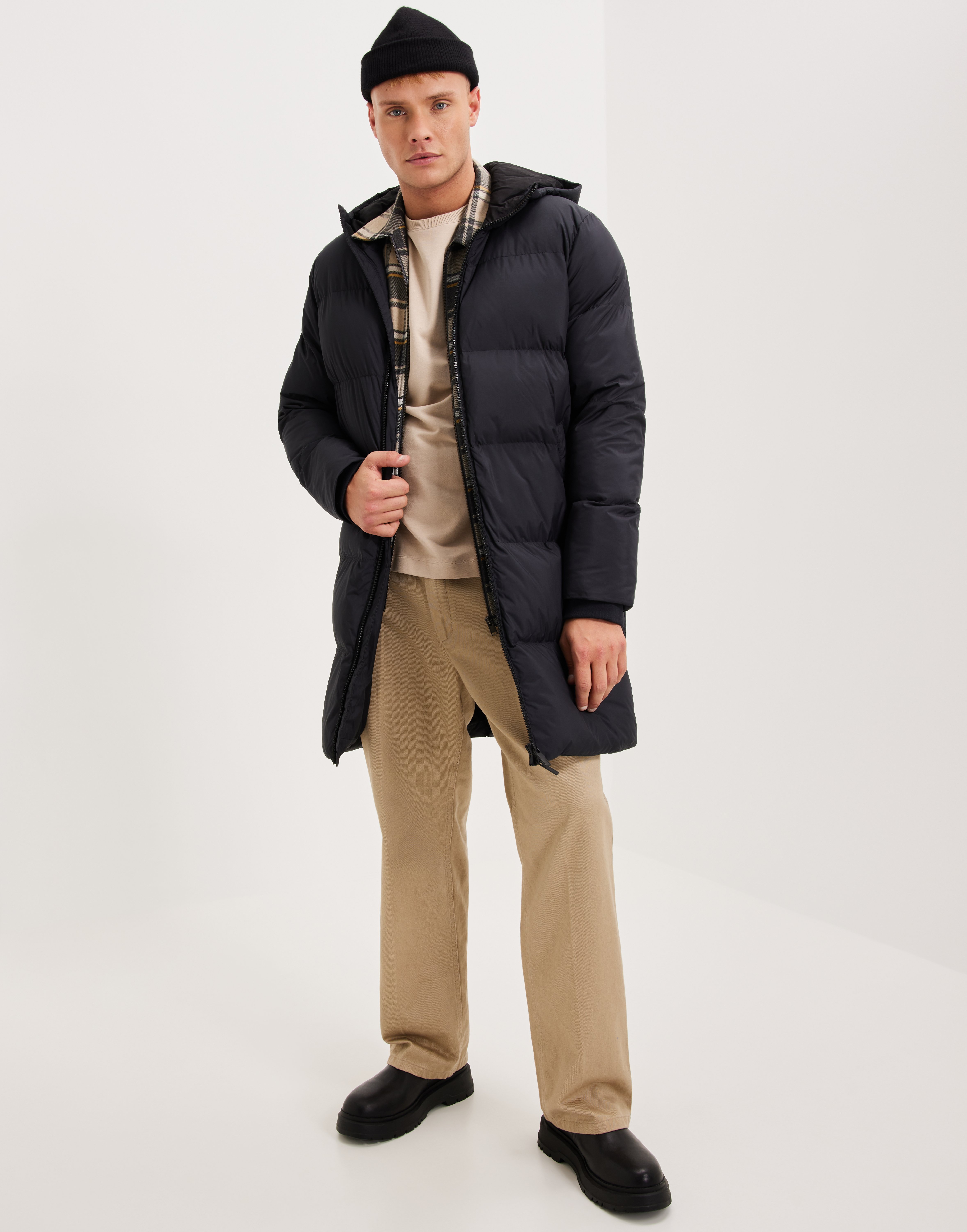 Köp Selected Homme SLHDAVID LONG PUFFER JACKET EX - Black | NLYMAN