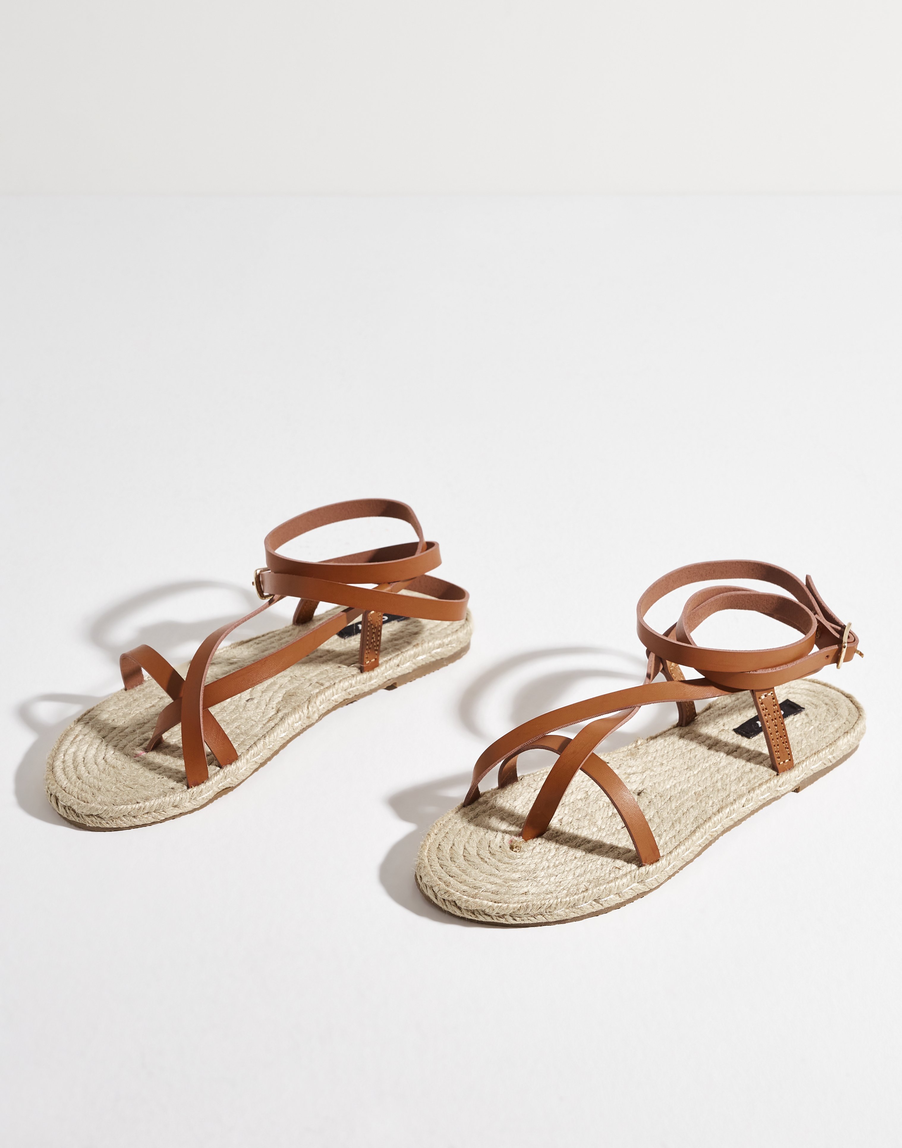 Buy Only Shoes ONLESME-1 PU WRAP ESPADRILLES - Cognac | Nelly.com