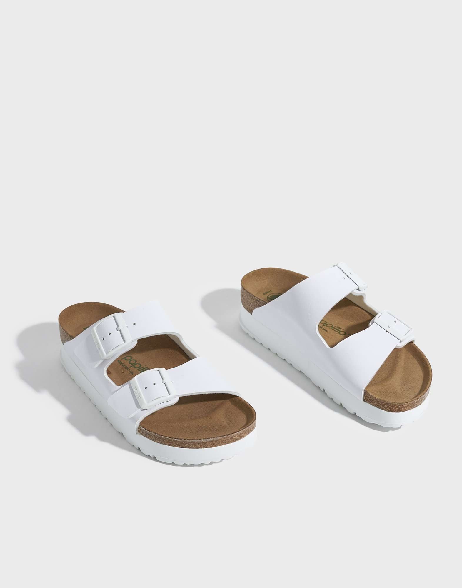 Buy Birkenstock Arizona Platform Flex BF VEGAN - White | Nelly.com